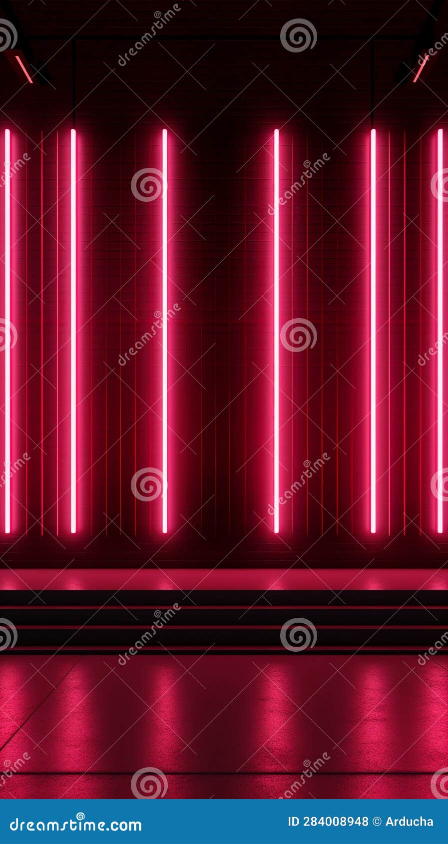 3d Rendering Dark Texture with Neon Light High Quality Stock ...