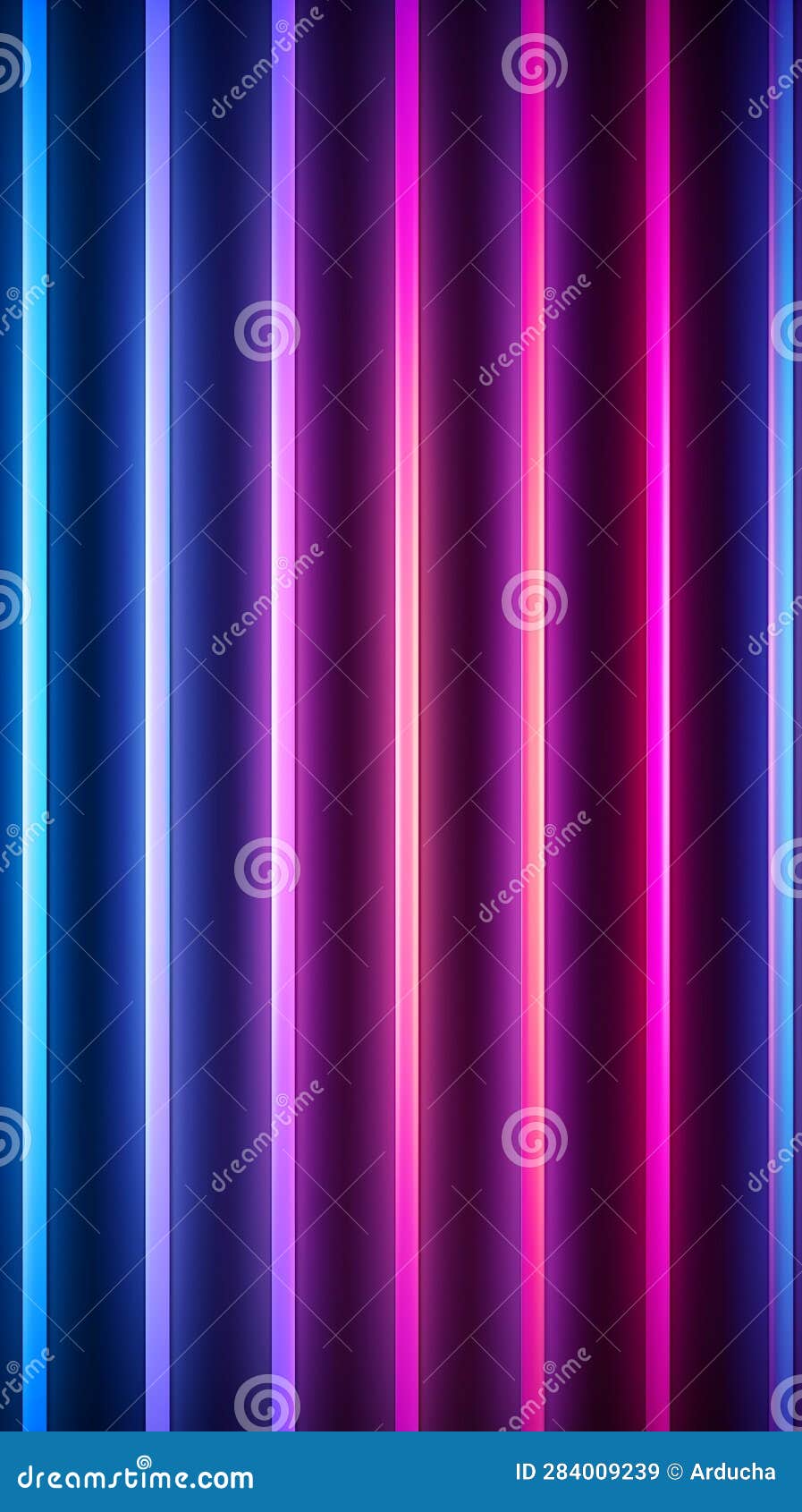 3d Rendering Shiny Neon Light into Dark Texture Stock Illustration ...