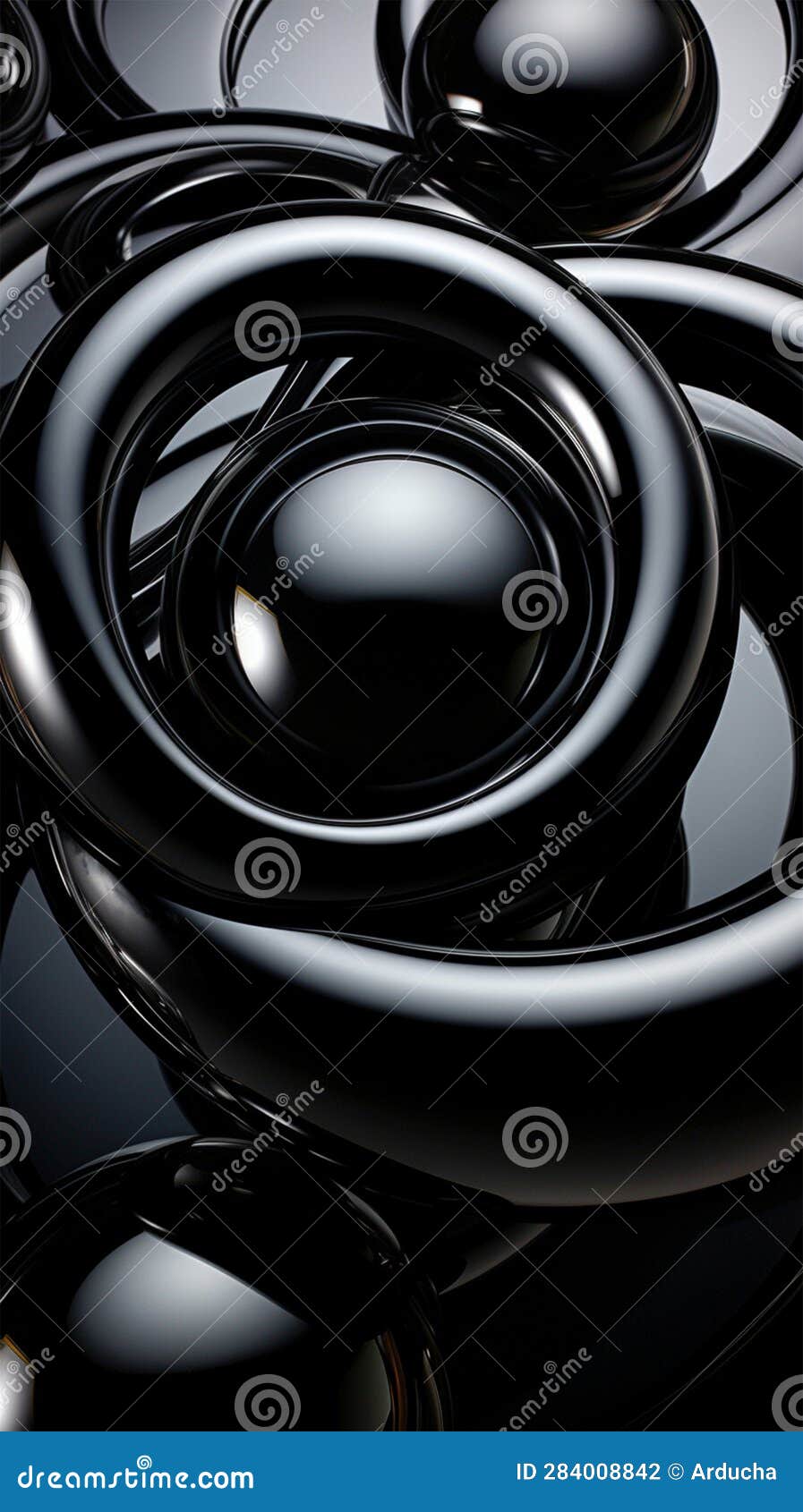 Dark Abstract Design 3d Rendering High Quality Stock Illustration ...