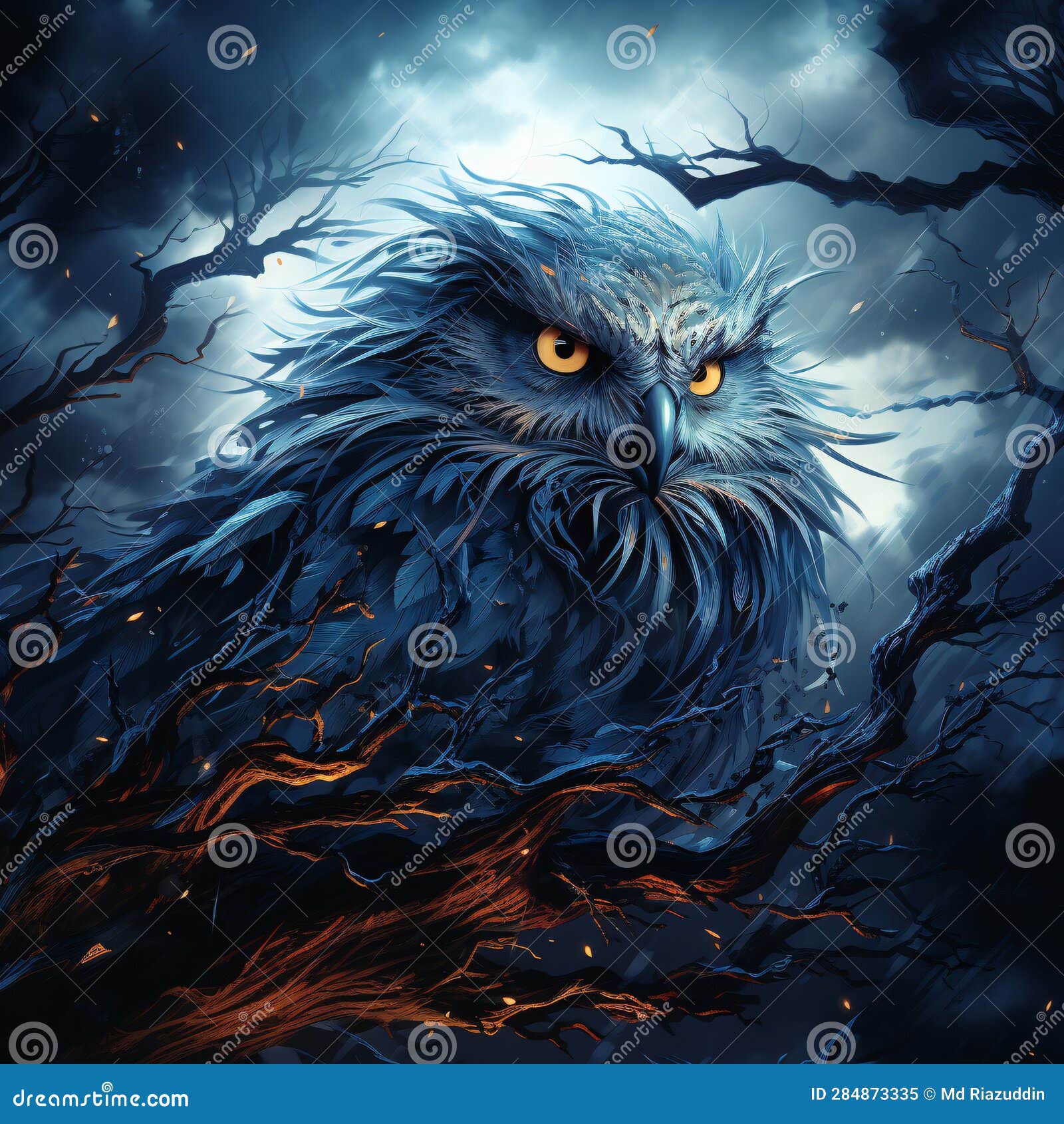 AI Generated Evil Tree Elf In Murky Woodland Lagoon Stock Photo ...