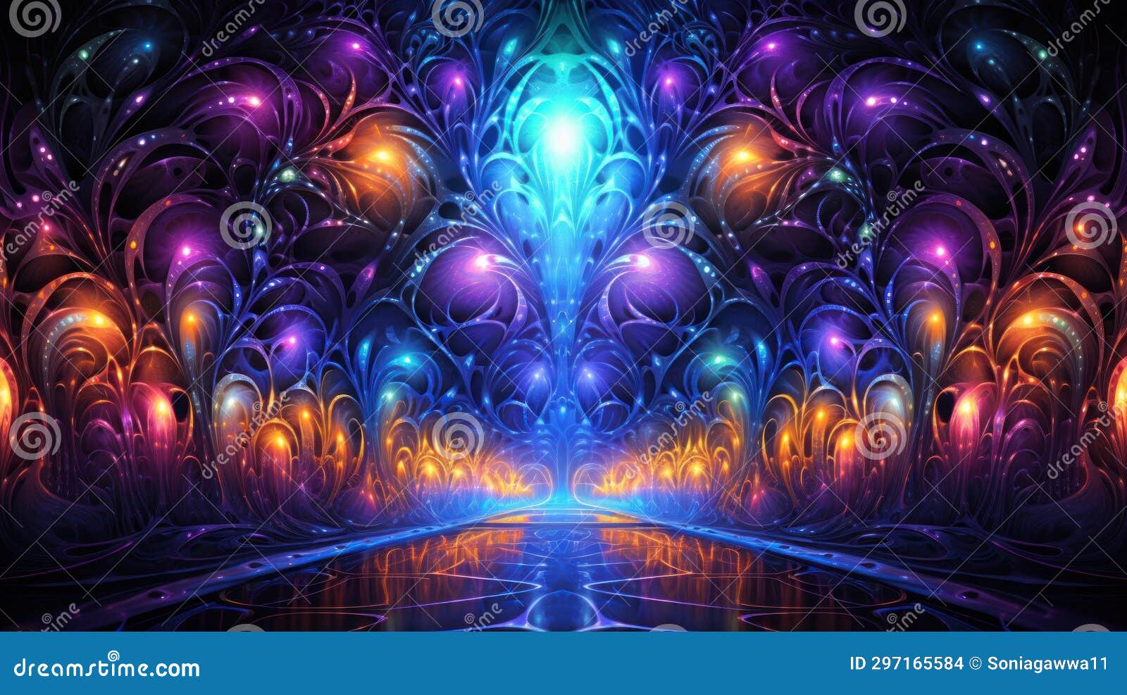 Mind-Bending Psychedelic Dreamscape with Mirrors, Fractal Patterns, and ...