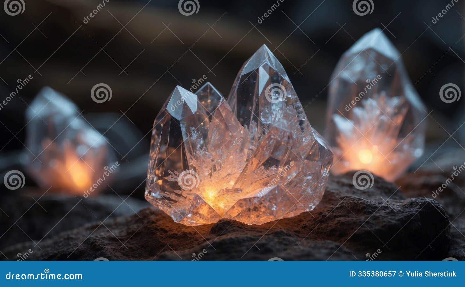 A Luminous Crystal Serpent Emerges From A Fiery Coral Reef, Blending ...