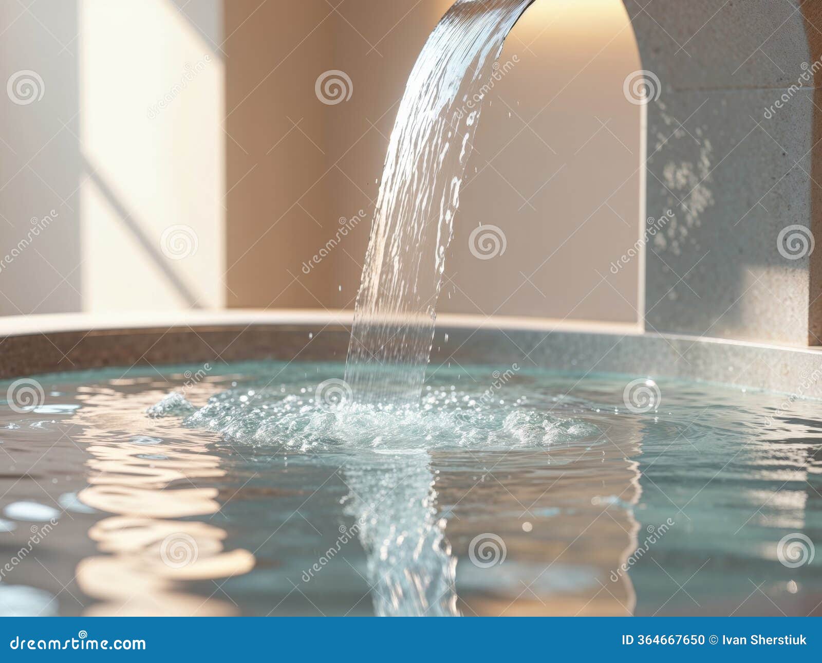 SPA Waterfall Feature Stock Photo | CartoonDealer.com #2386950