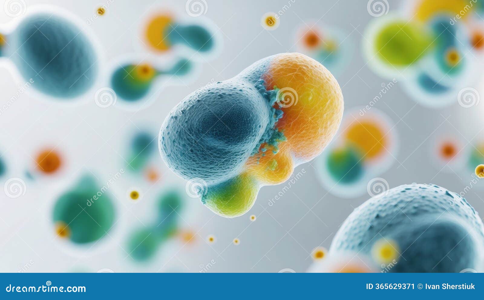 A Magnified View Of A Single Conidium Spore Revealing Its Rugged Outer ...