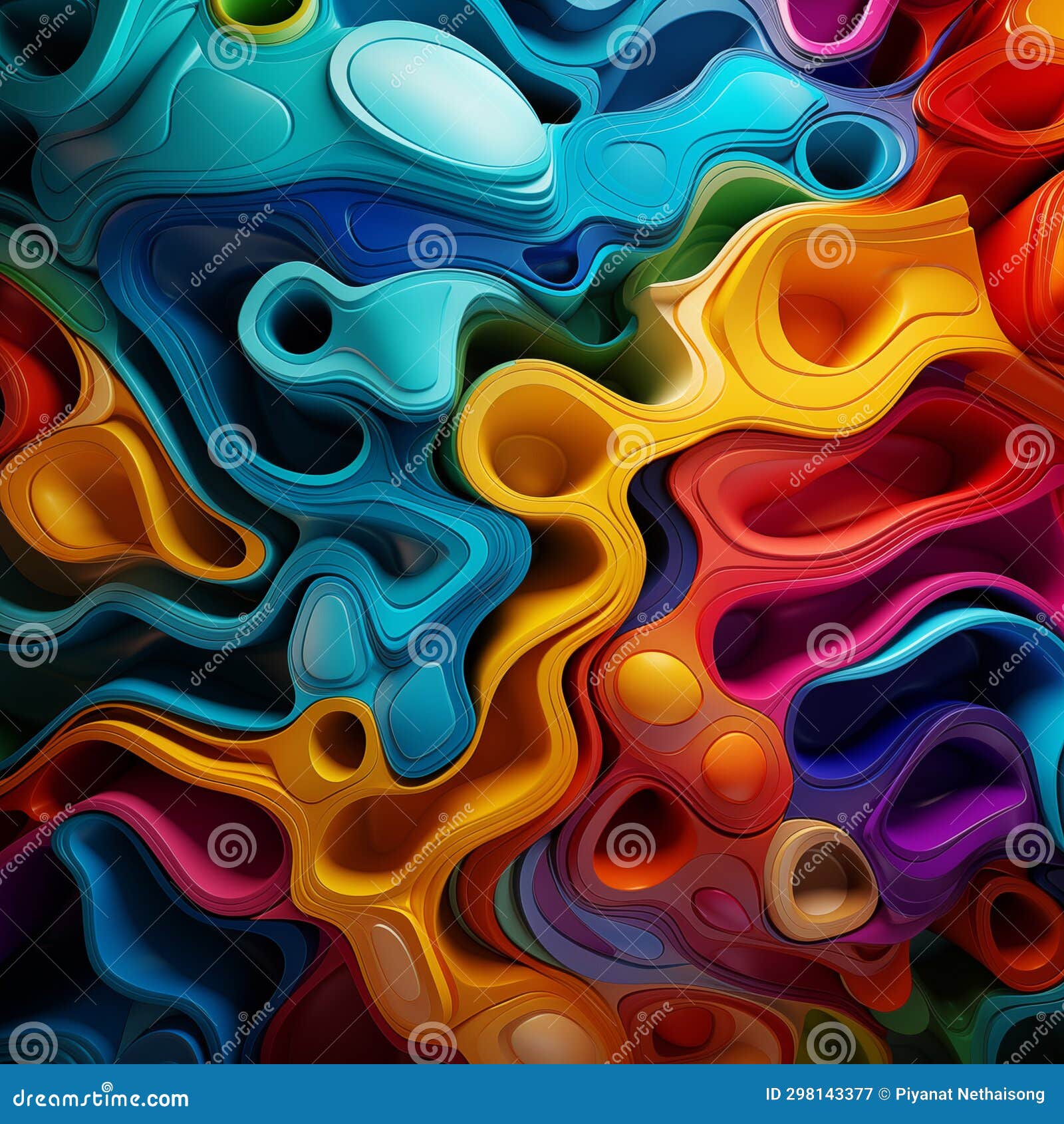 Ai Generated Modern Abstract of Vibrant Texture Background Stock Image ...