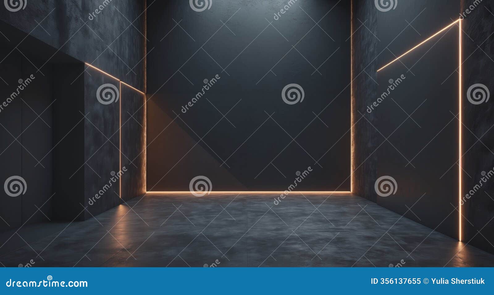 Modern Dark Presentation Space with Dramatic Lighting and Texture Stock ...