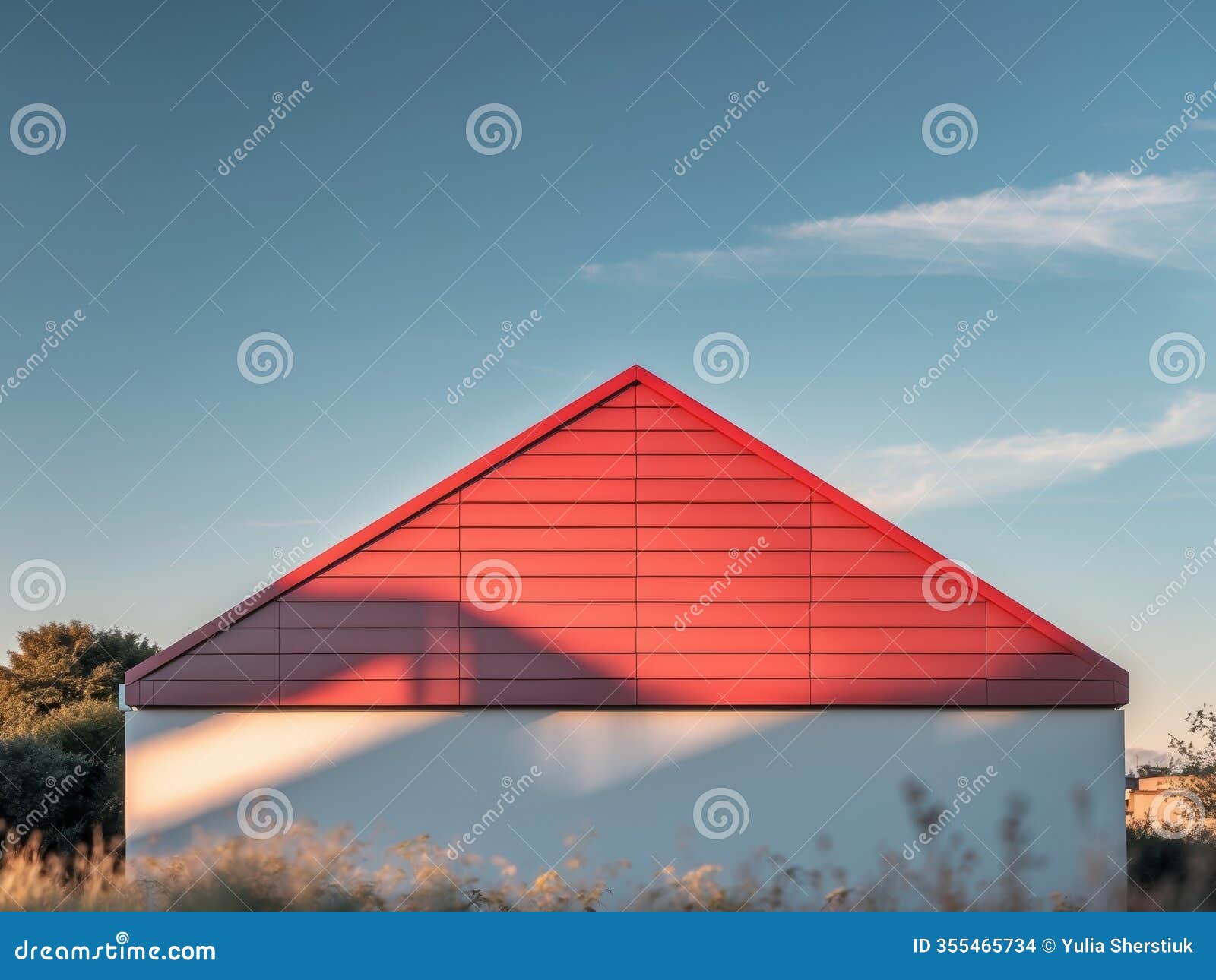 Triangular Roof House Stock Image | CartoonDealer.com #37250695