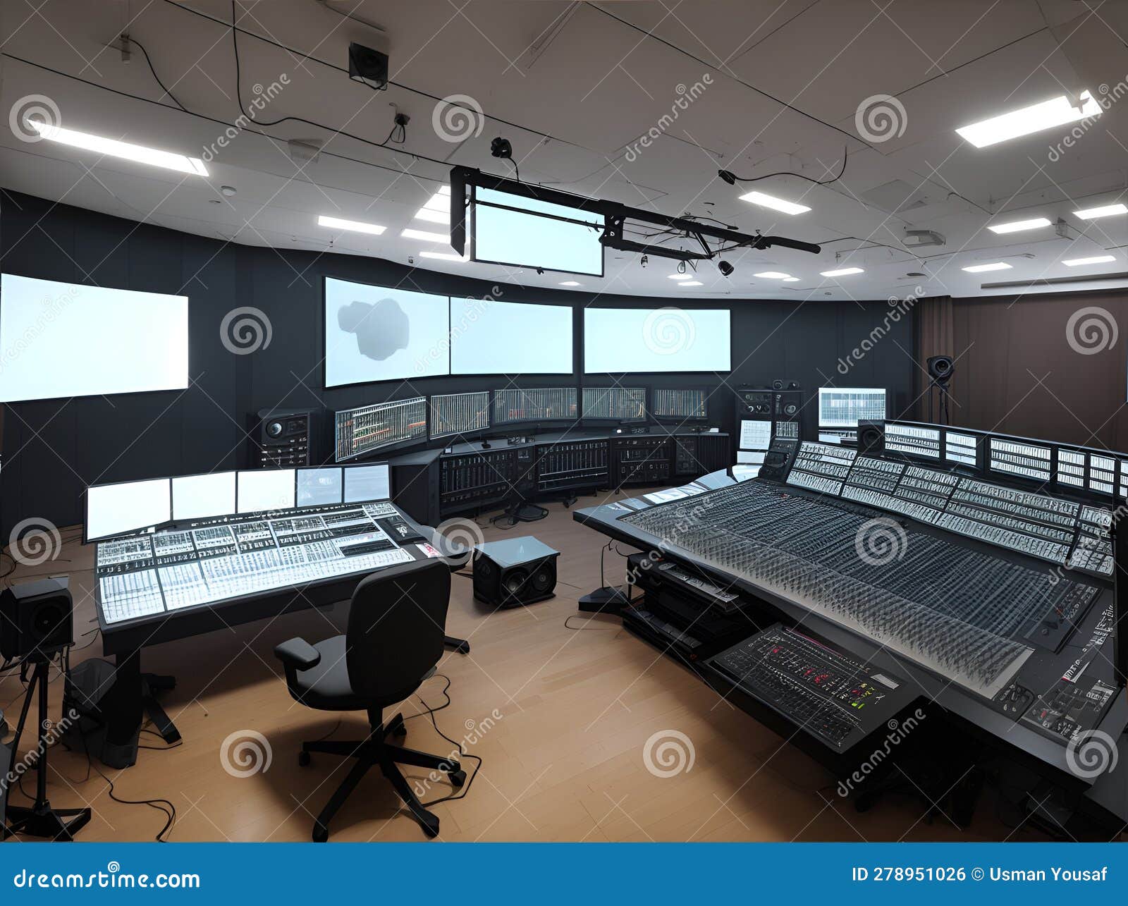 Ai Generated a Modern Recording Studio with Advanced Equipment and ...