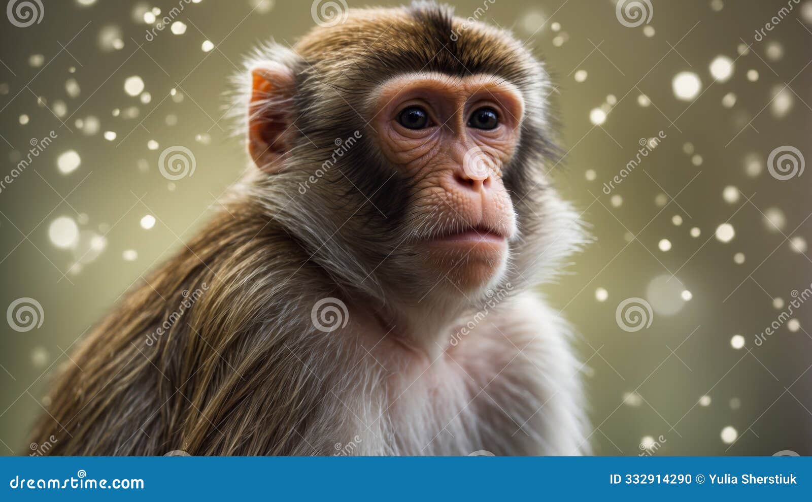 Monkey Animal with Microscopic Image of Monkey Pox Virus. Stock ...