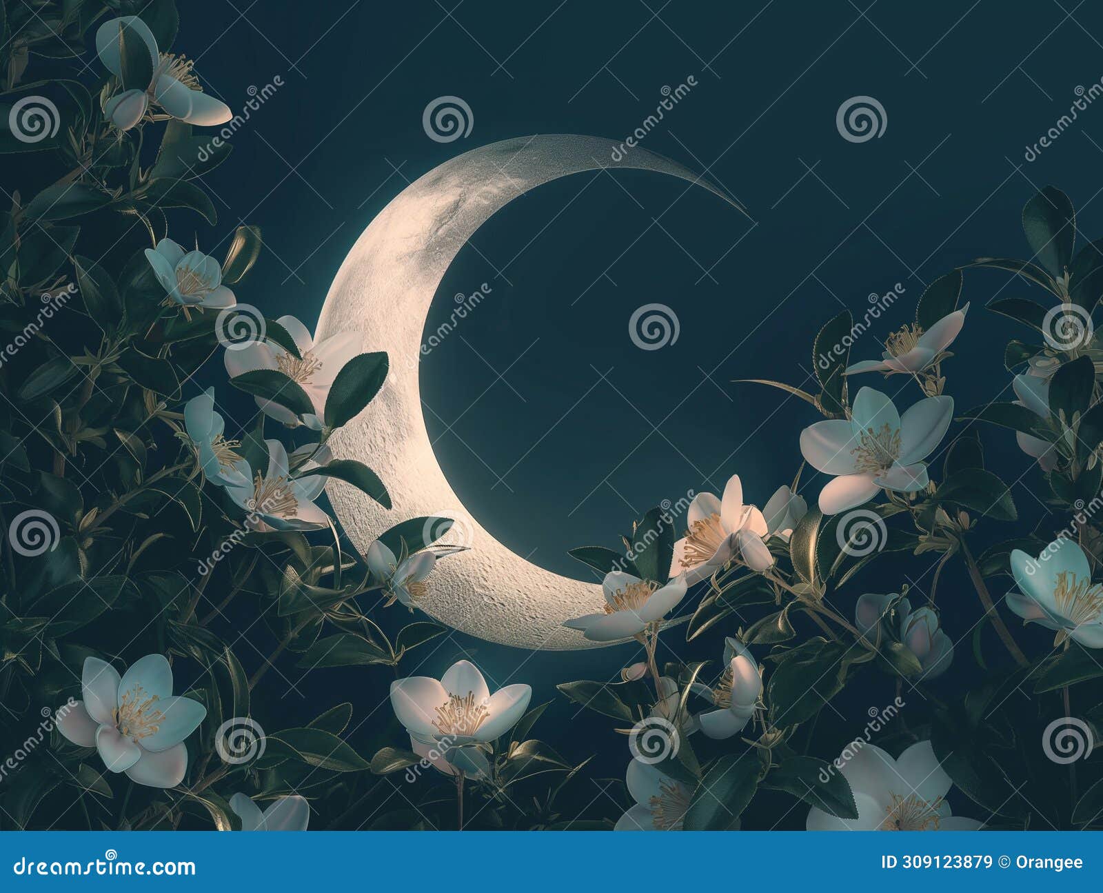 Ai Generated The Moon And Its Various Phases Depicted In A Diagram ...