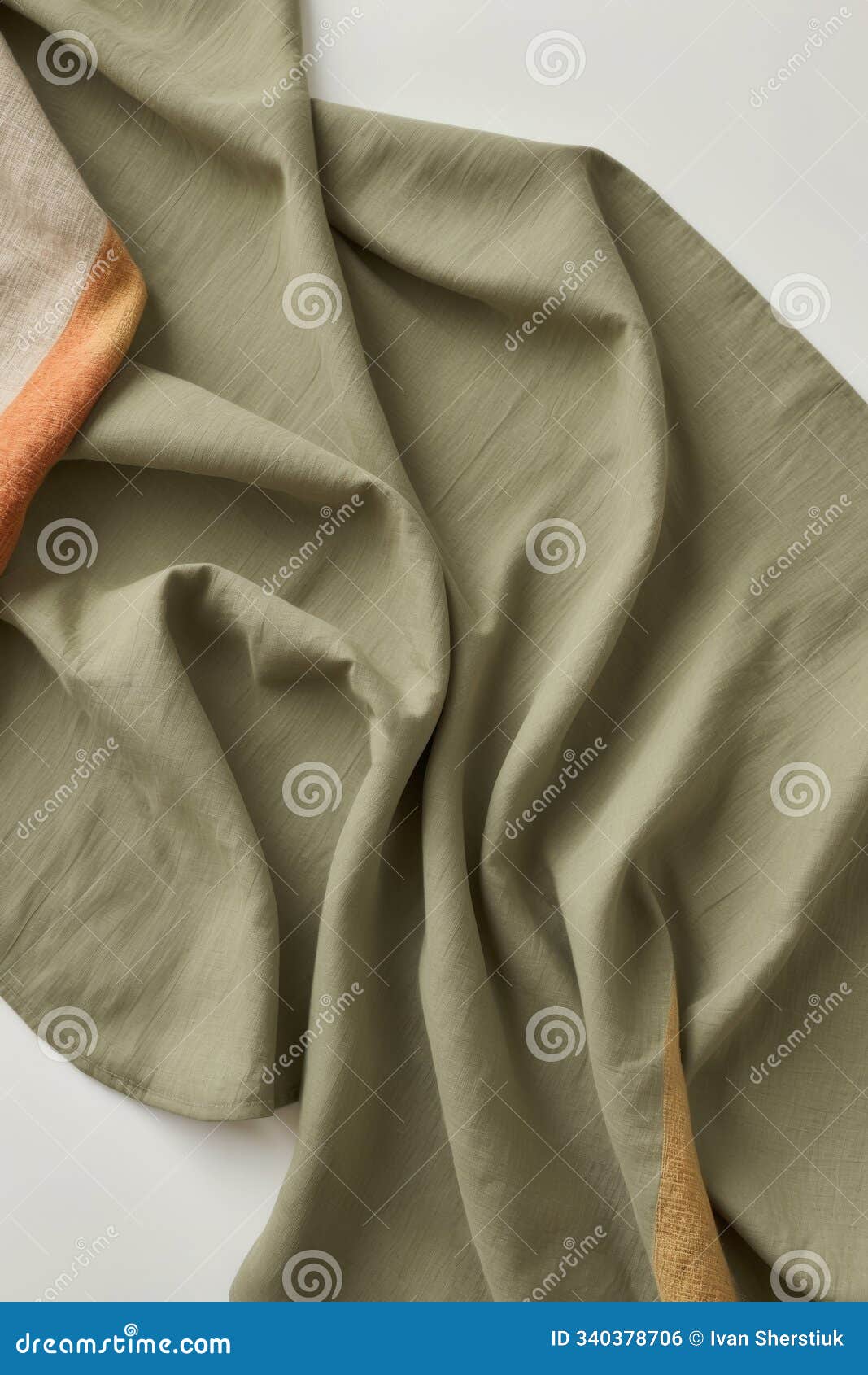 Muted Olive Green with a Soft Fabric Texture. Stock Photo - Image of ...