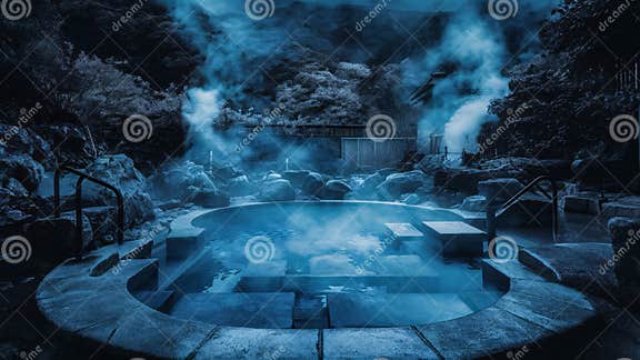 Ai Generated Onsen Traditional Japanese Hot Prings And Culture