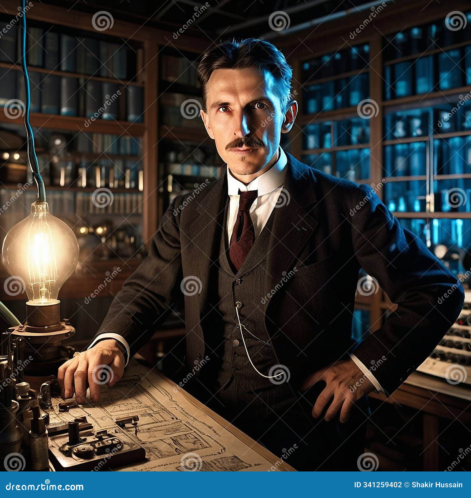 Photorealistic AI Image of Nikola Tesla: Visionary Inventor and ...