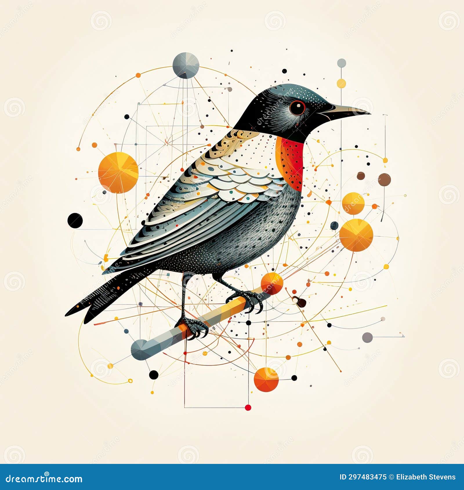 Just your basic bird stock illustration. Illustration of feather ...