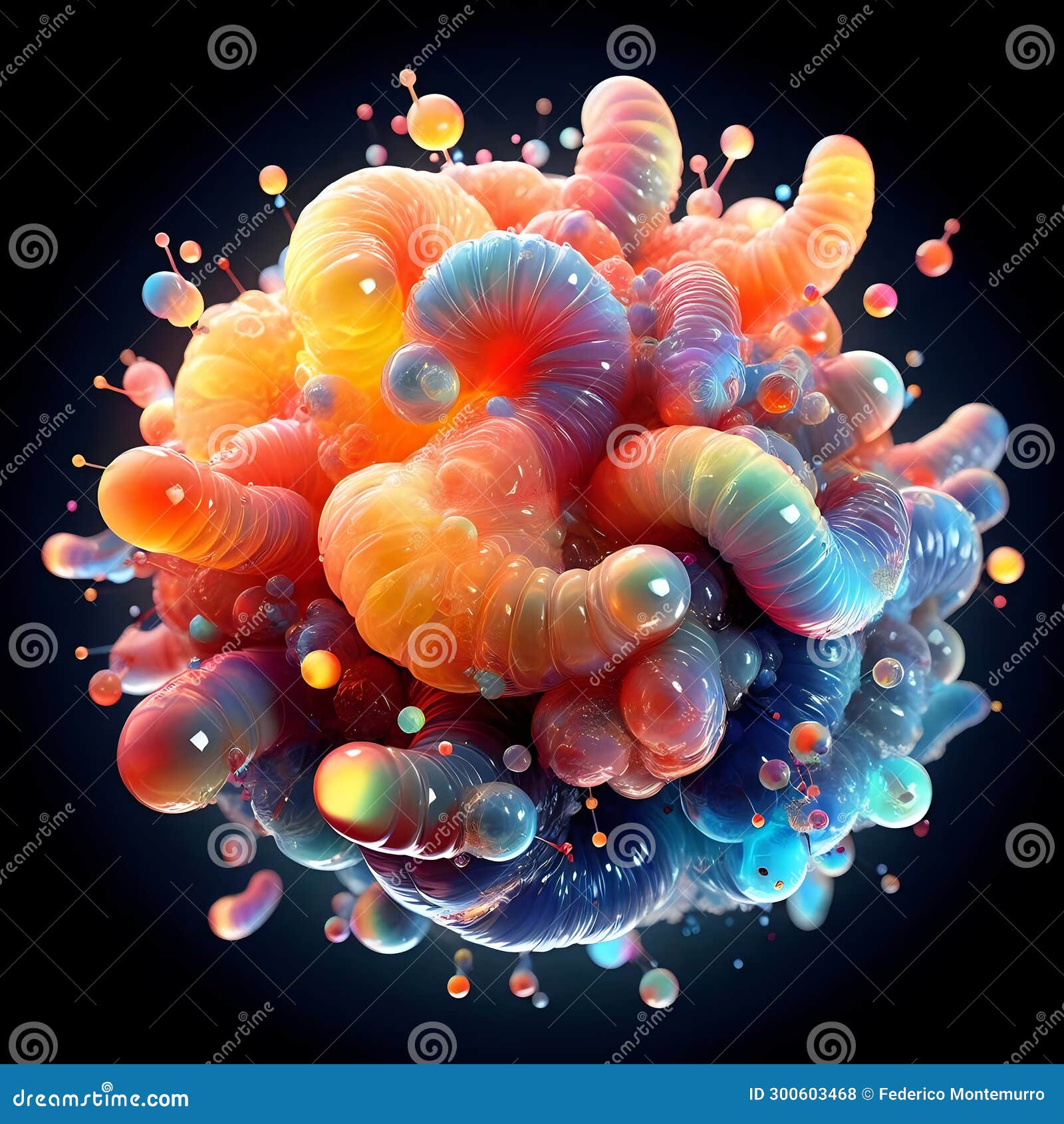 Psychedelic Worm Ensemble stock illustration. Illustration of colors ...