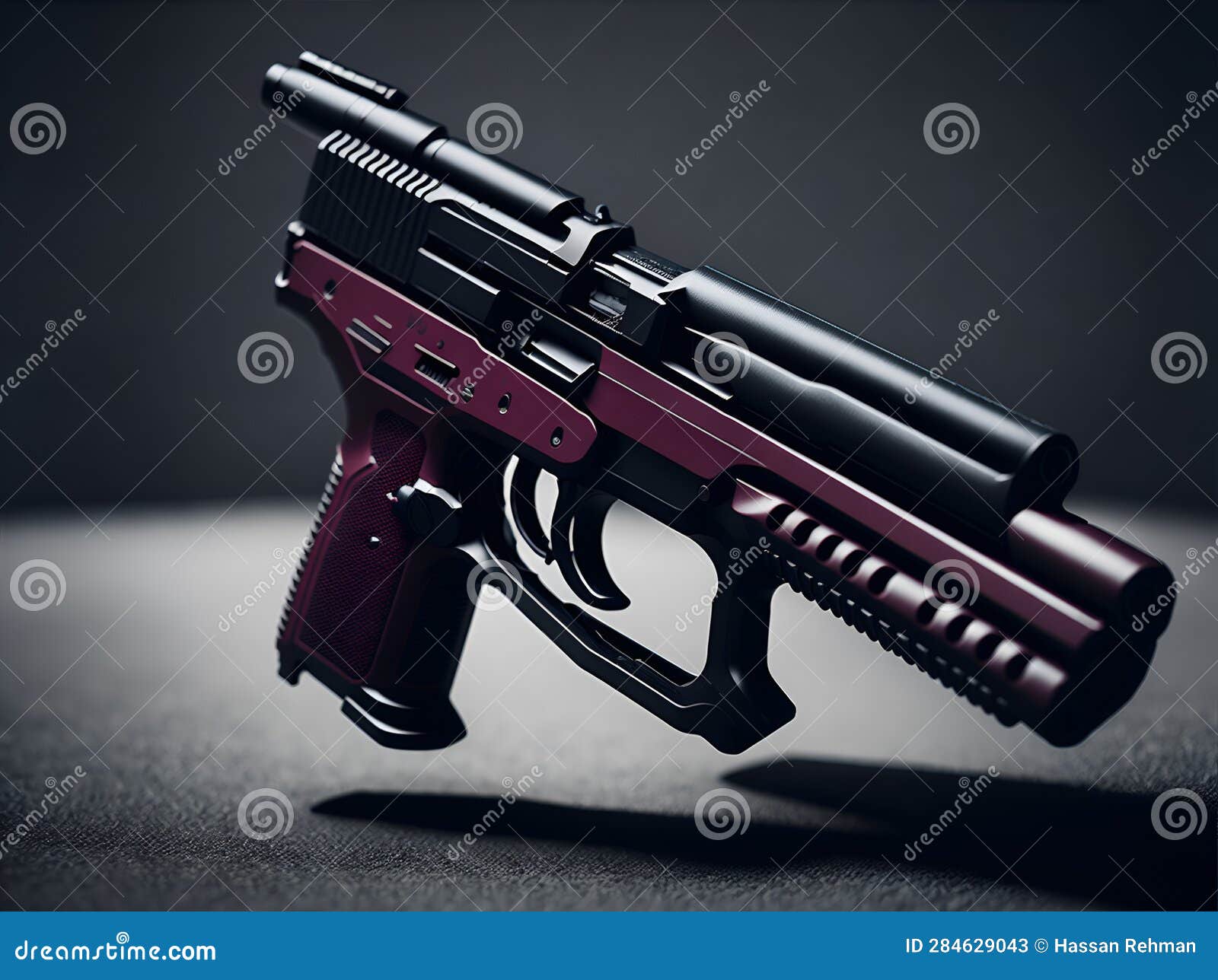 Qatar Flag Gun Ai Generated Stock Illustration - Illustration of ...