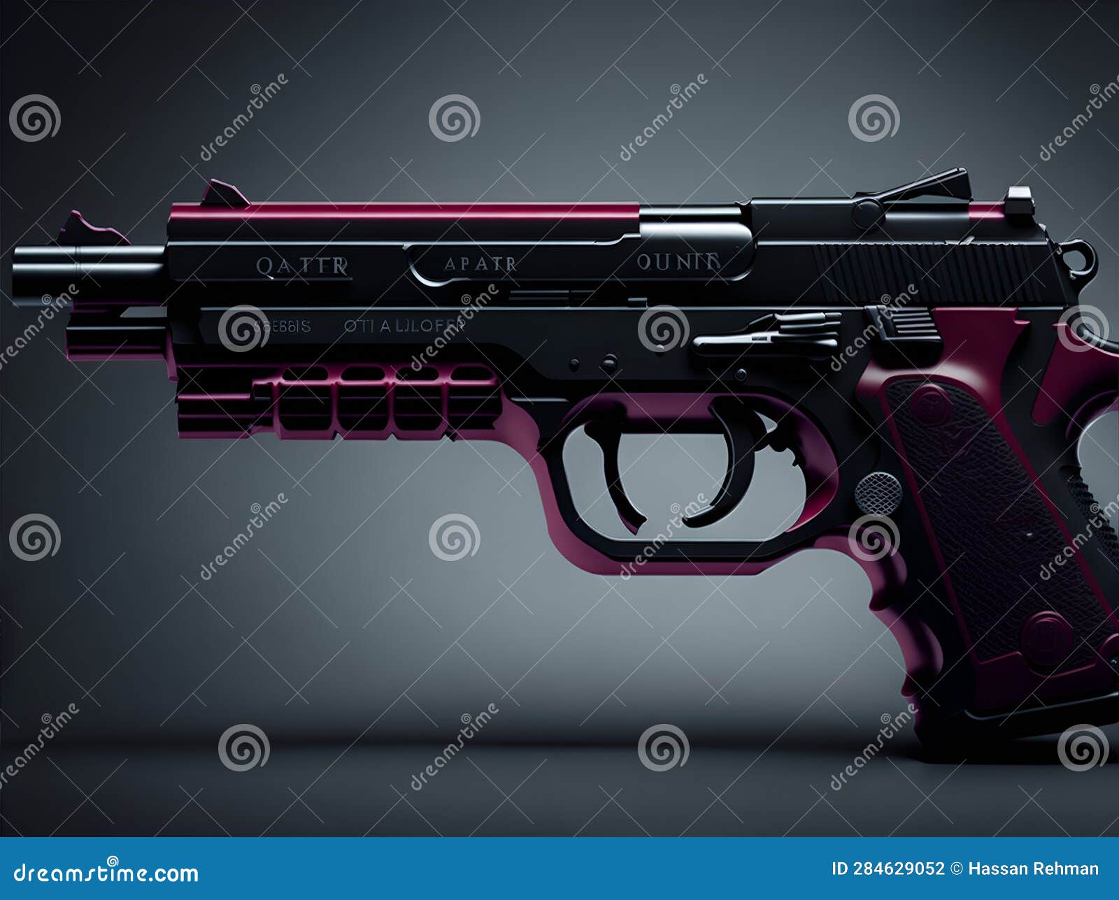 Qatar Flag Gun Ai Generated Stock Illustration - Illustration of enemy ...