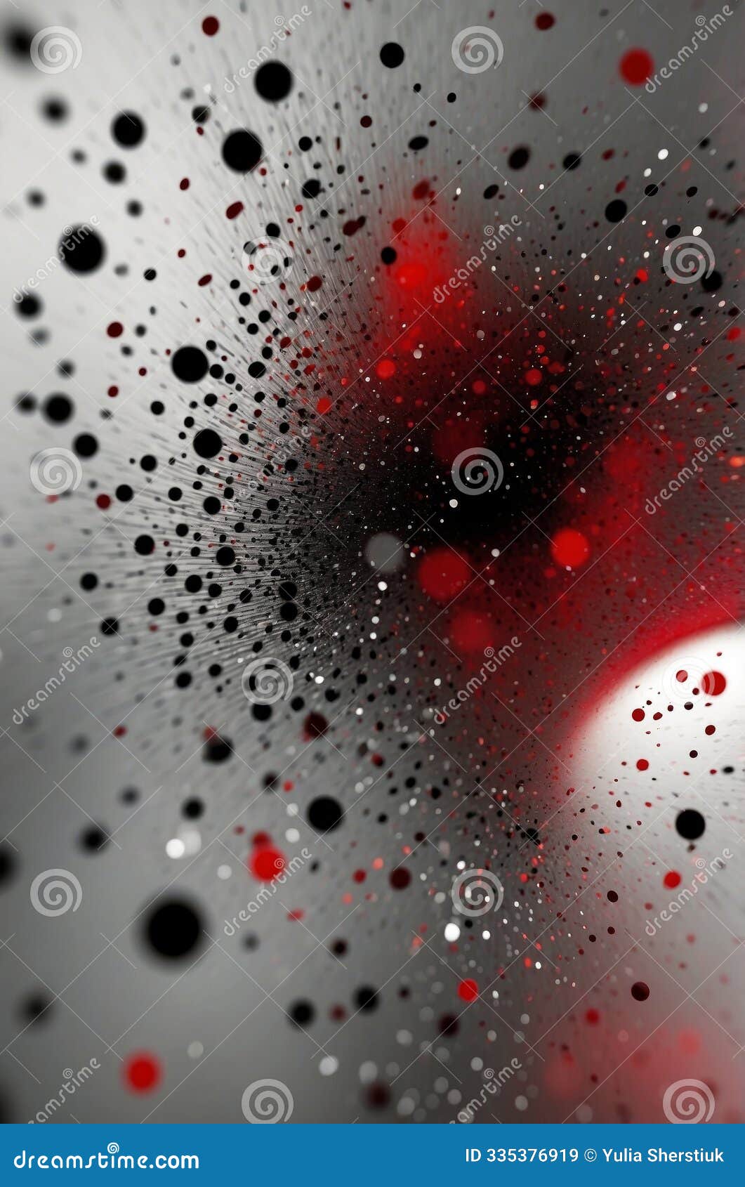 A Red and Black Image with a Lot of Dots and Lines. Stock Image - Image ...