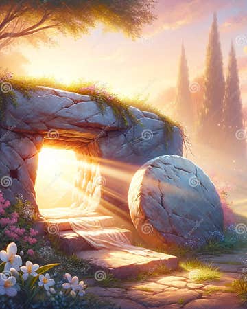 Easter Morning Empty Tomb Salvation Sacrifice Crucifixion Jesus Sunday ...
