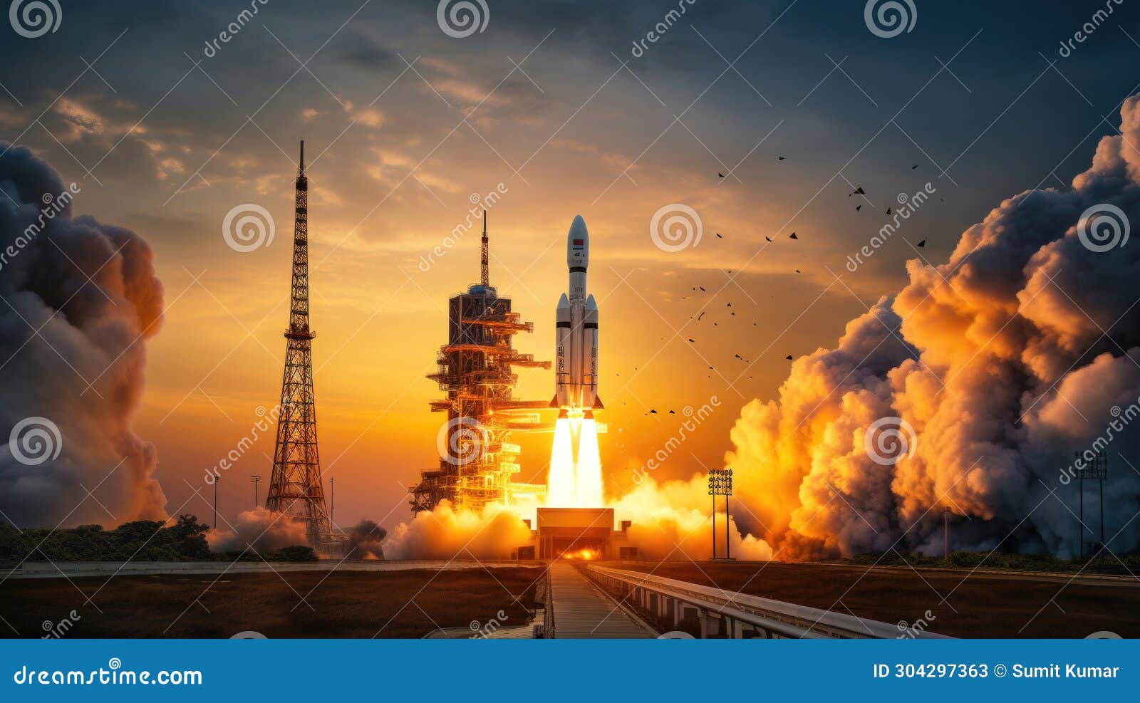 AI Generated Rocket Launch a Glimpse into Space Exploration Stock ...