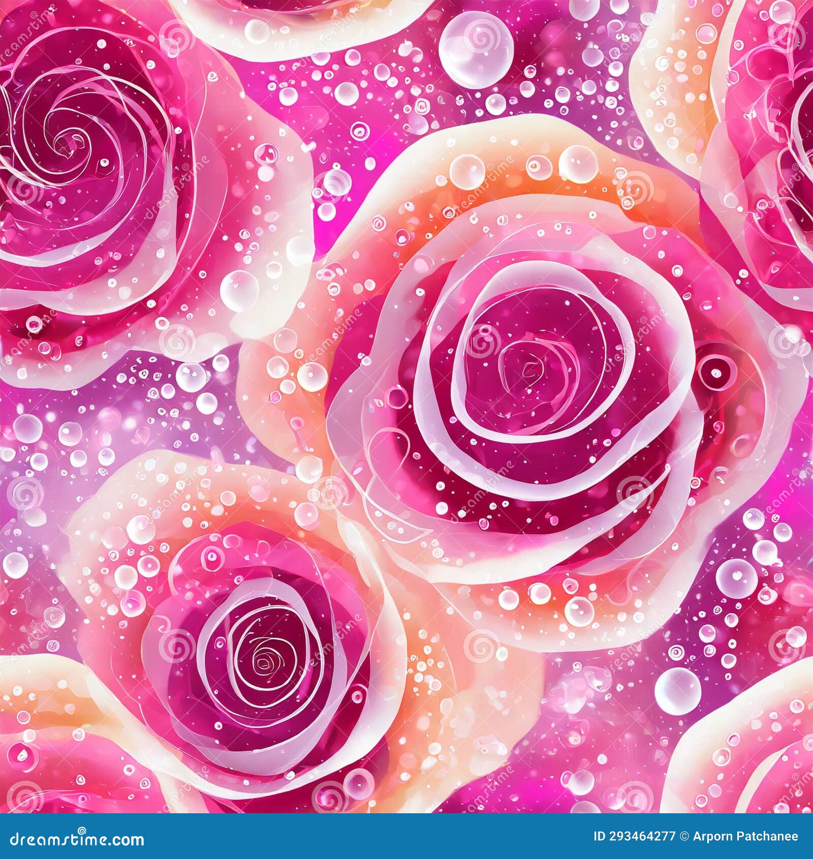 AI Generated Rose Seamless: Beautiful Seamless Patterns Featuring Roses ...