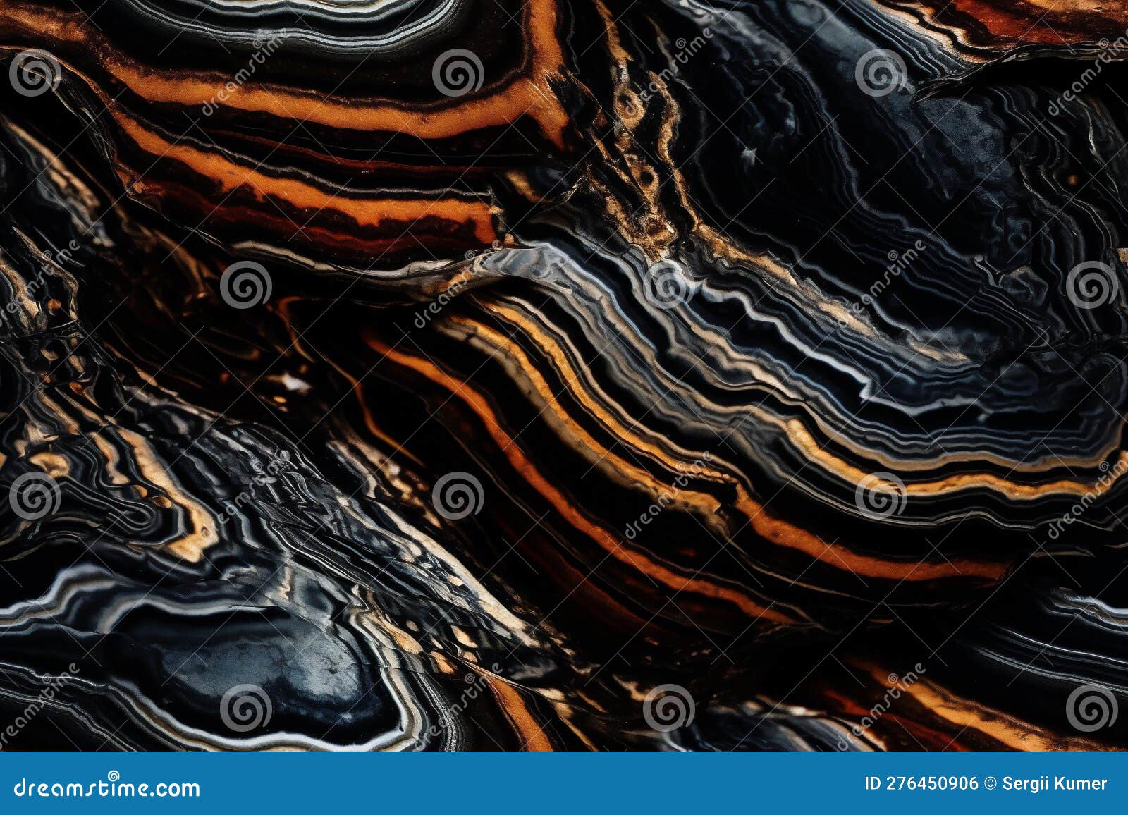 Obsidian Mineral Texture Seamless Pattern. AI Generated. Stock Image ...