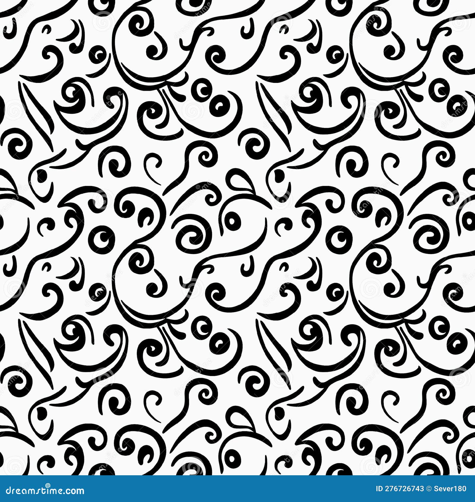 AI-Generated. Seamless Texture. Twisty Lines On A White Background ...