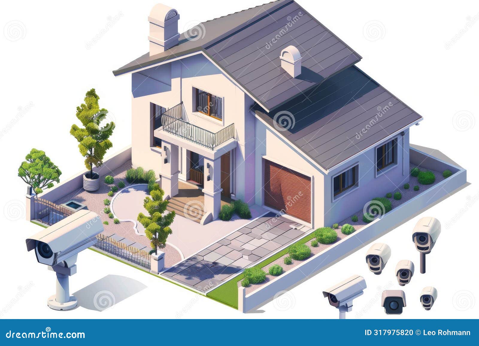 Monitored Environmental Surveillance By Security Camera, Hazard ...