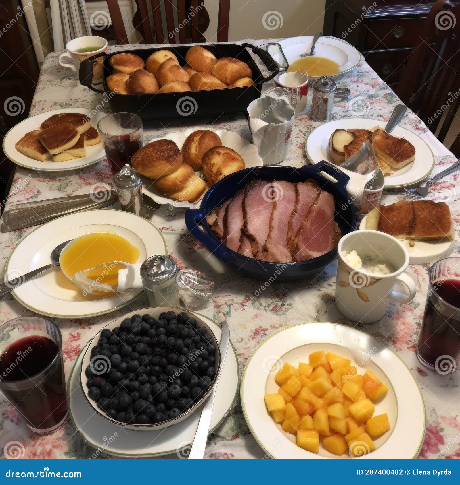 AI Generated Served English Breackfast Stock Illustration ...