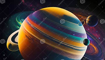 Ai Generated the Solar System Planets in a Dynamic and Colorful ...