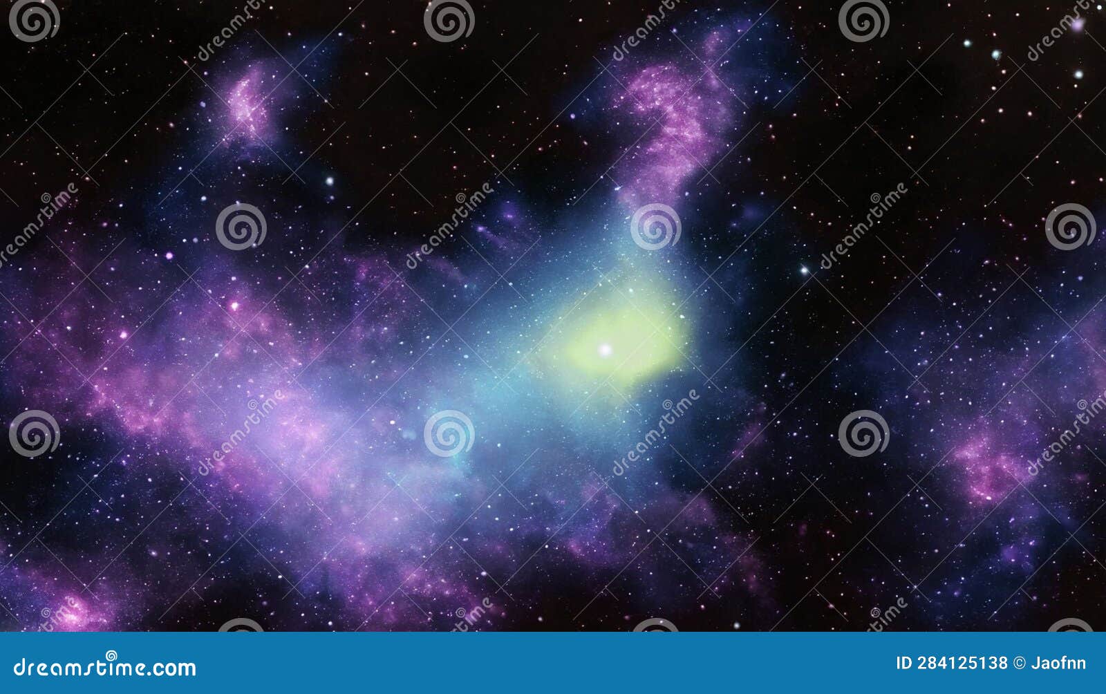 AI Generated, Space Background with Nebula and Stars. Collage. 3D ...