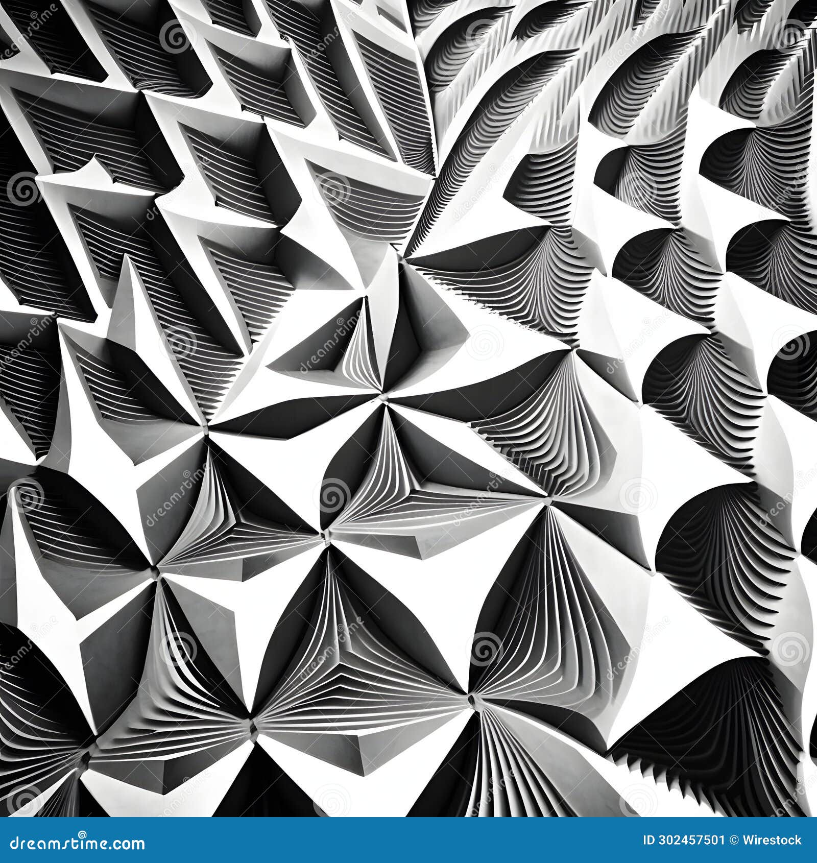 AI Generated Structure with Patterns Stock Illustration - Illustration ...