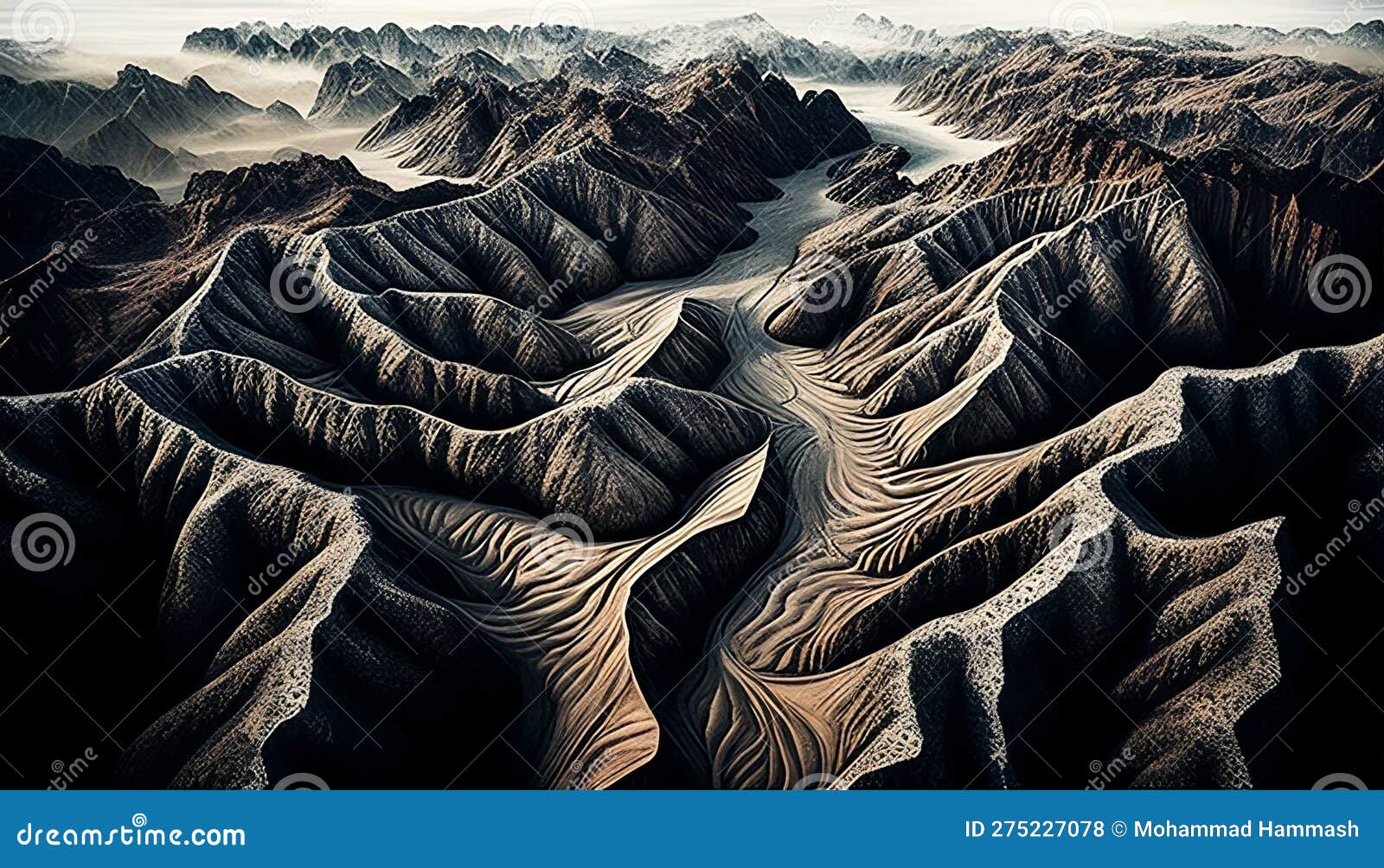 Distance on Sndor Planet: Aerial View from Drone, Captured by ...