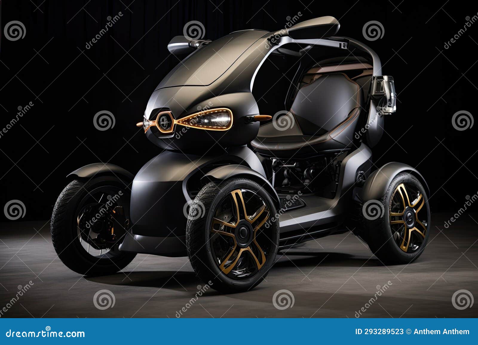 Mini Mobility Introduces a Perfect Three-Wheel Mini Car Stock Image ...