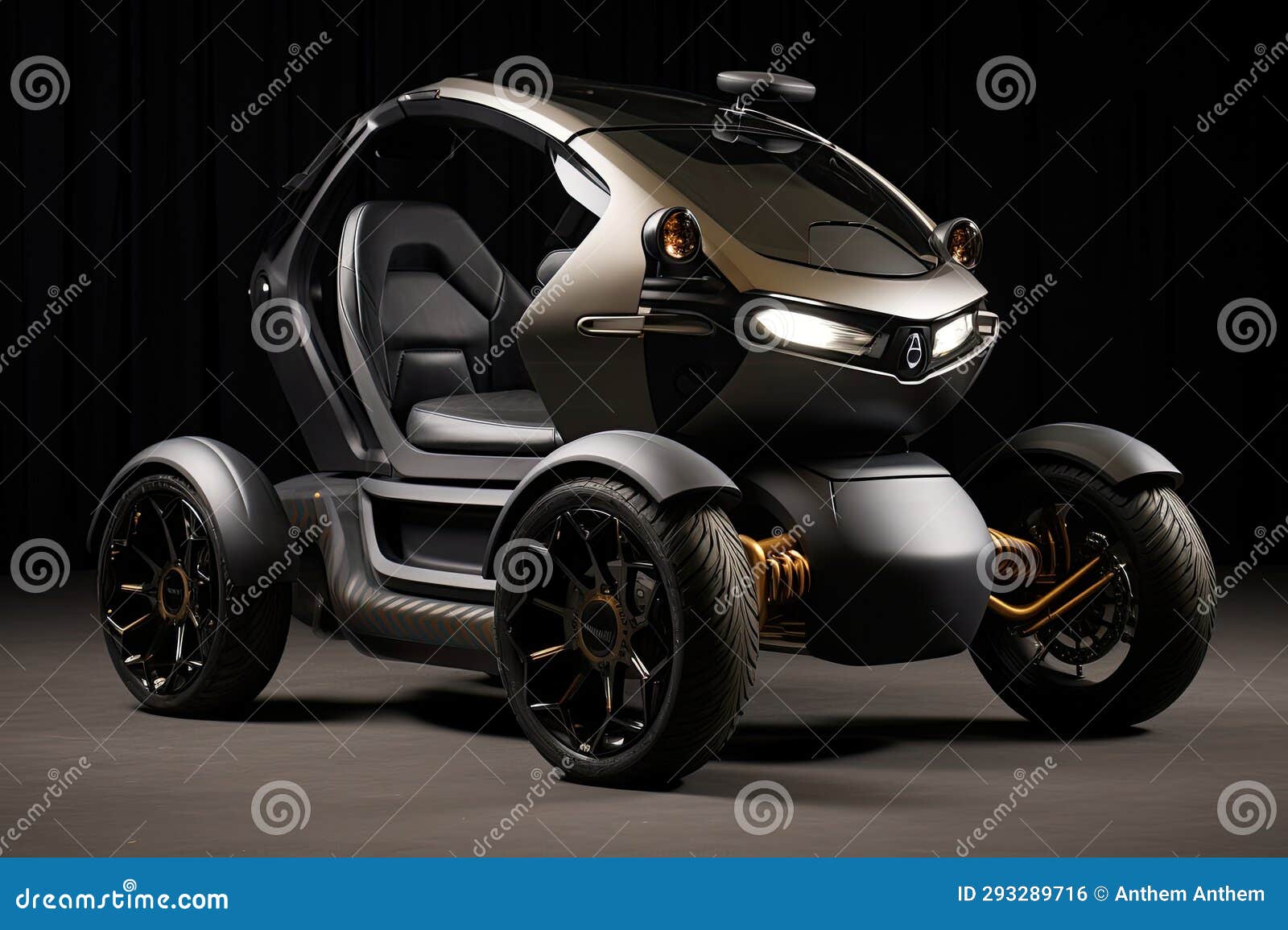 Mini Mobility Introduces a Perfect Three-Wheel Mini Car Stock Photo ...