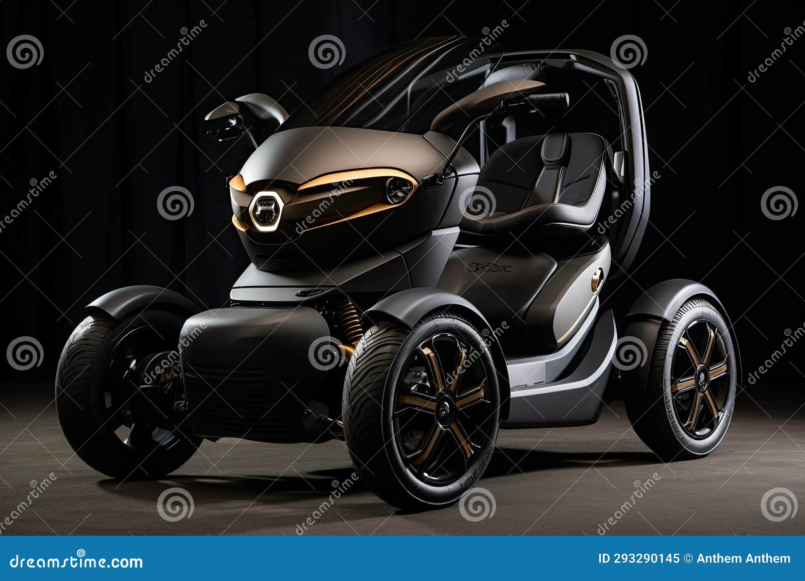 Mini Mobility Introduces a Perfect Three-Wheel Mini Car Stock Image ...