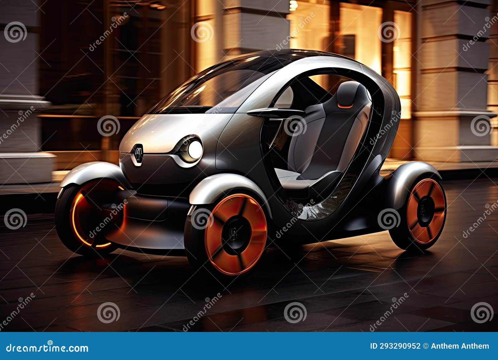 Mini Mobility Introduces a Perfect Three-Wheel Mini Car Stock Photo ...