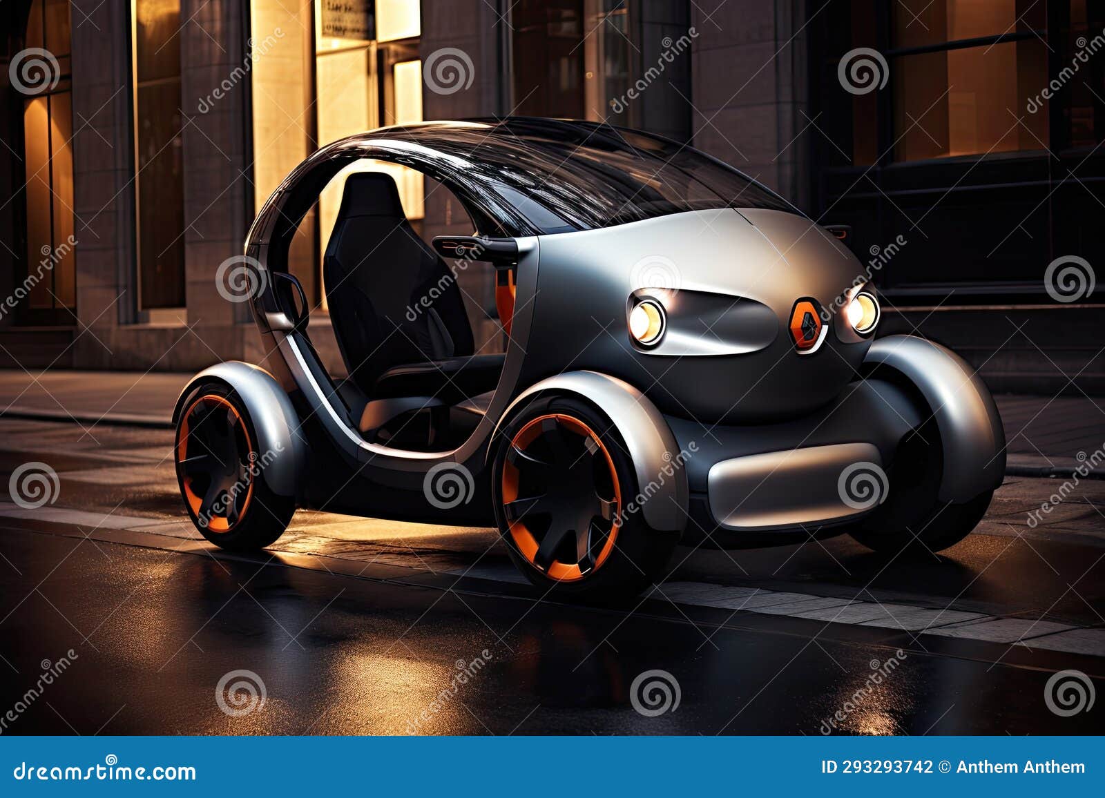 Mini Mobility Introduces a Perfect Three-Wheel Mini Car Stock Photo ...