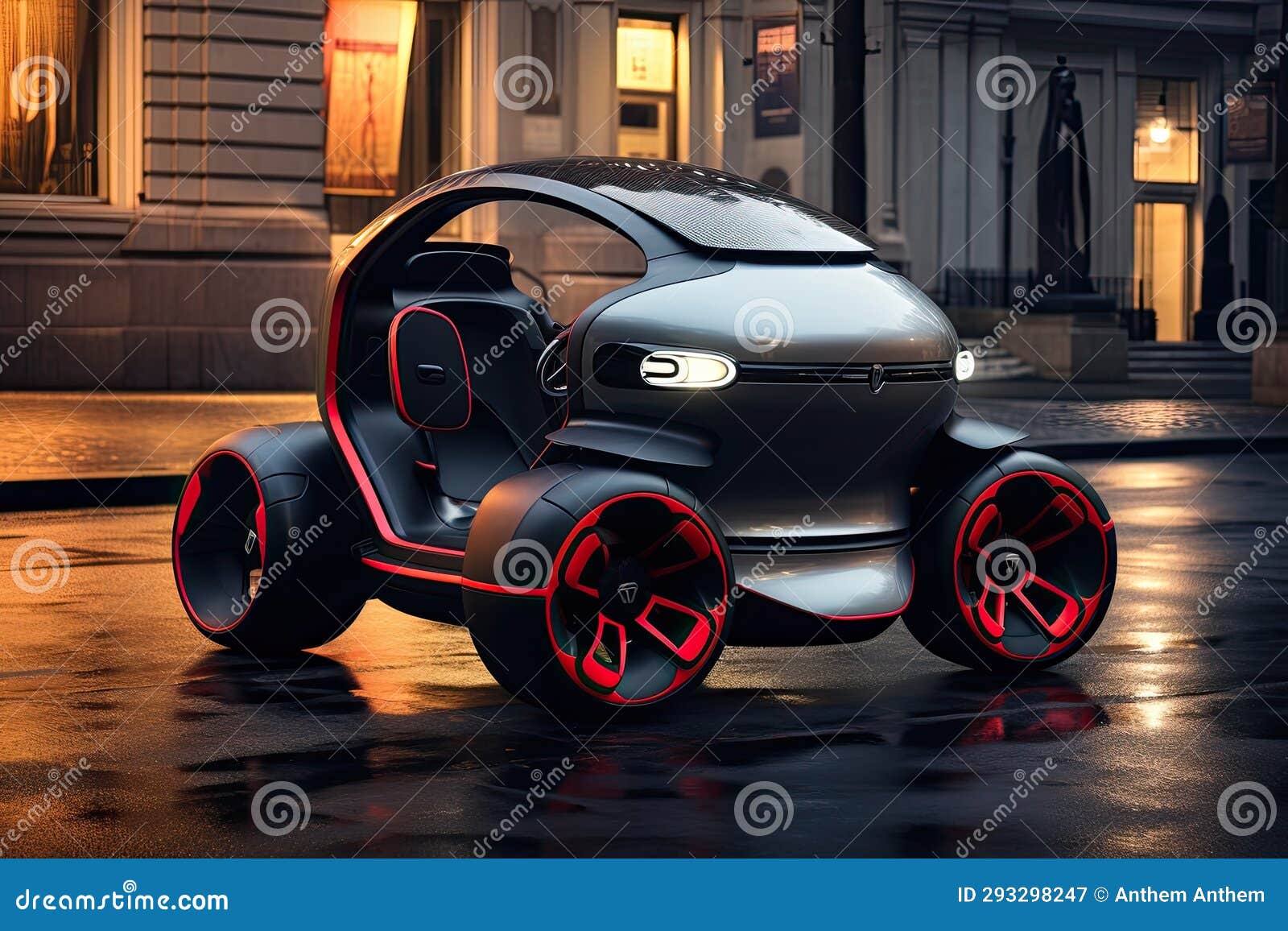 Mini Mobility Introduces a Perfect Three-Wheel Mini Car Stock Image ...