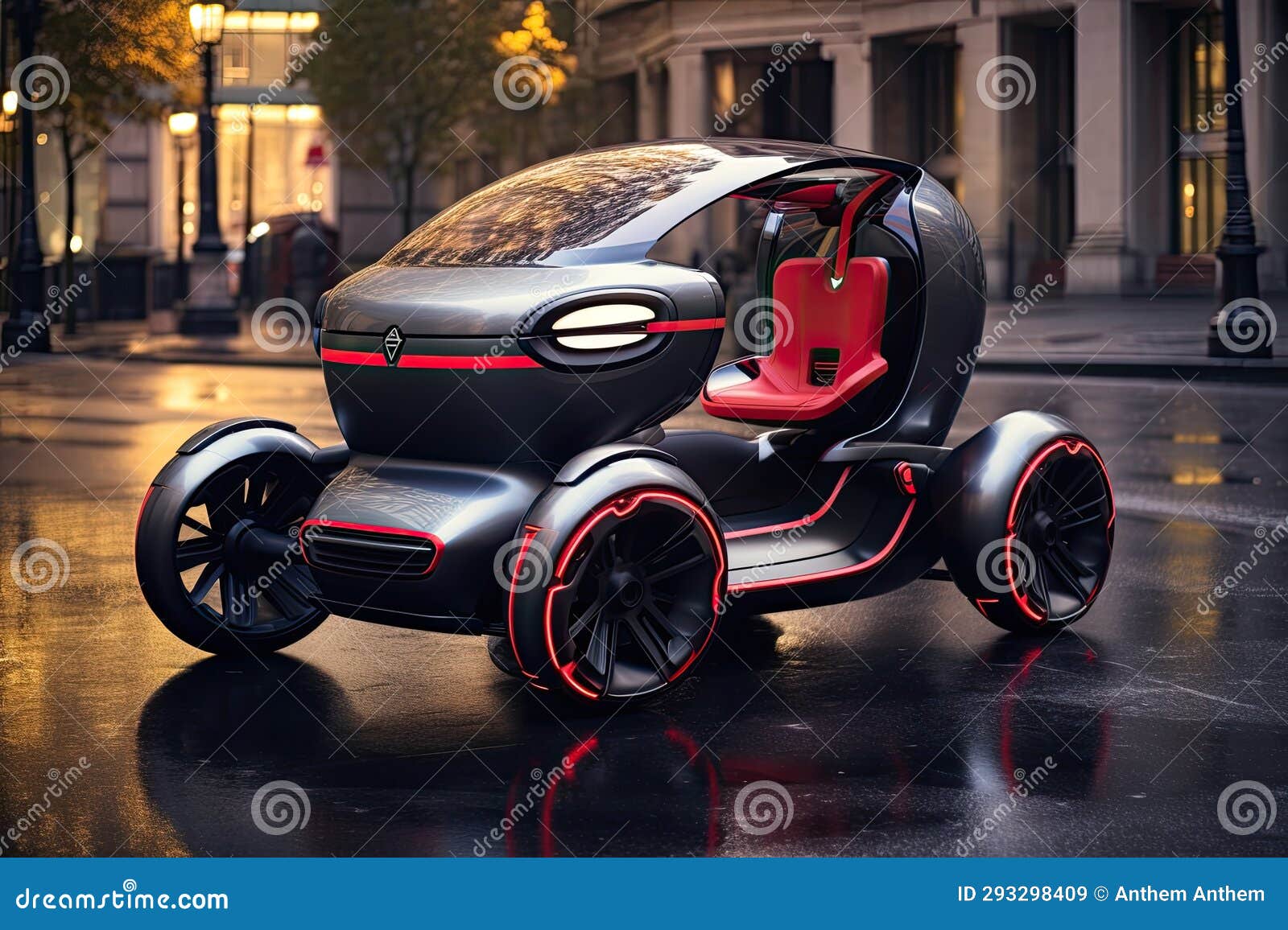 Mini Mobility Introduces a Perfect Three-Wheel Mini Car Stock Image ...