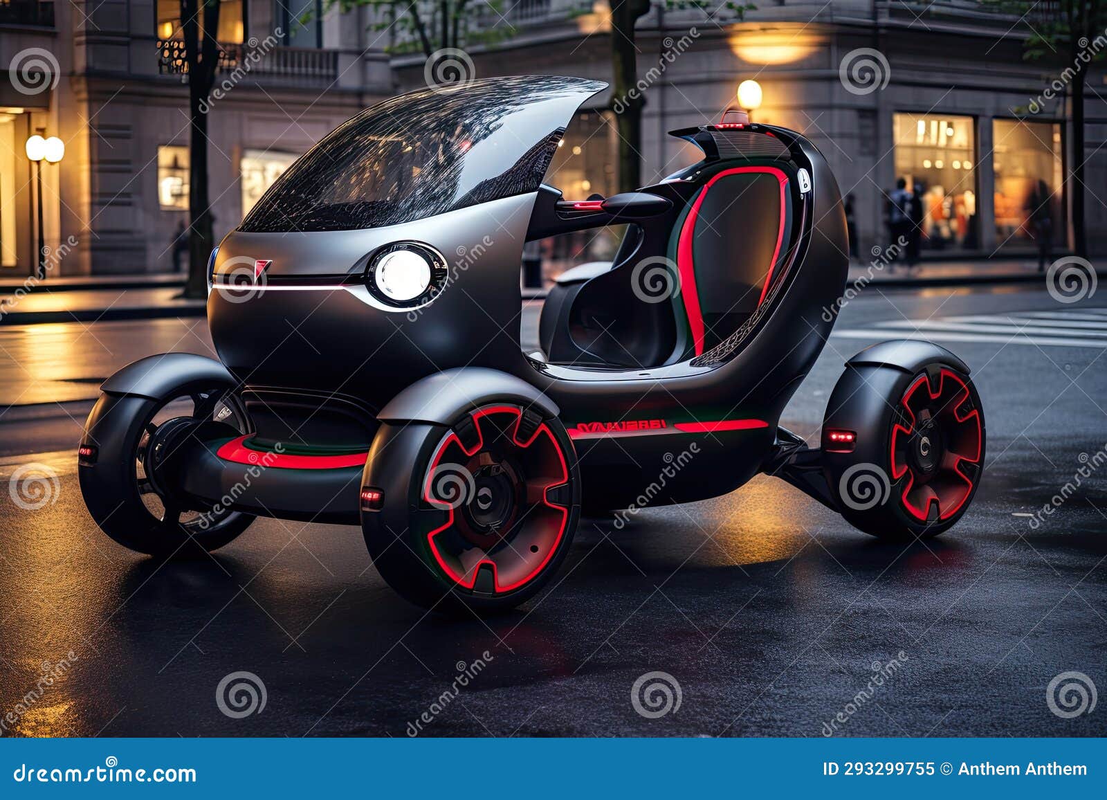 Mini Mobility Introduces a Perfect Three-Wheel Mini Car Stock Image ...