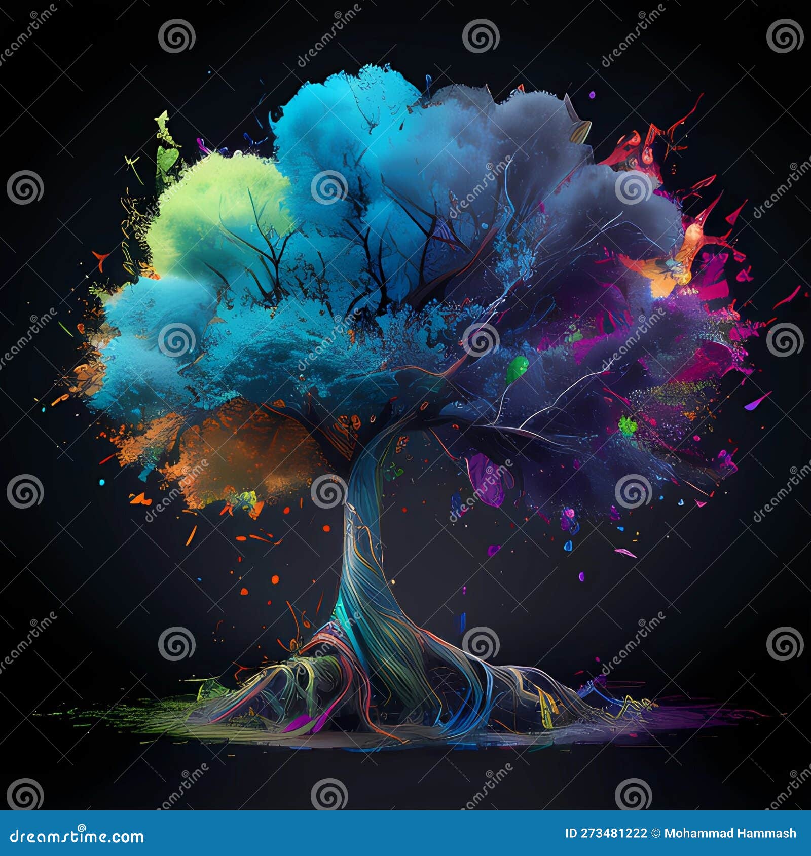 Rainbow And Oak Tree Royalty-Free Stock Image | CartoonDealer.com #60113680