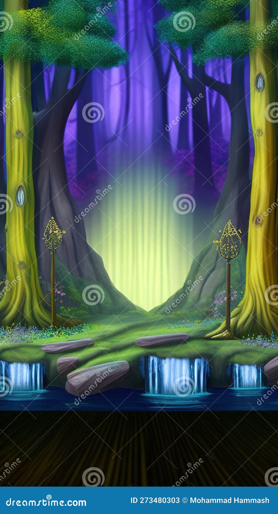 Mystical Backdrop for Auditions, Made with Generative AI Stock Image ...