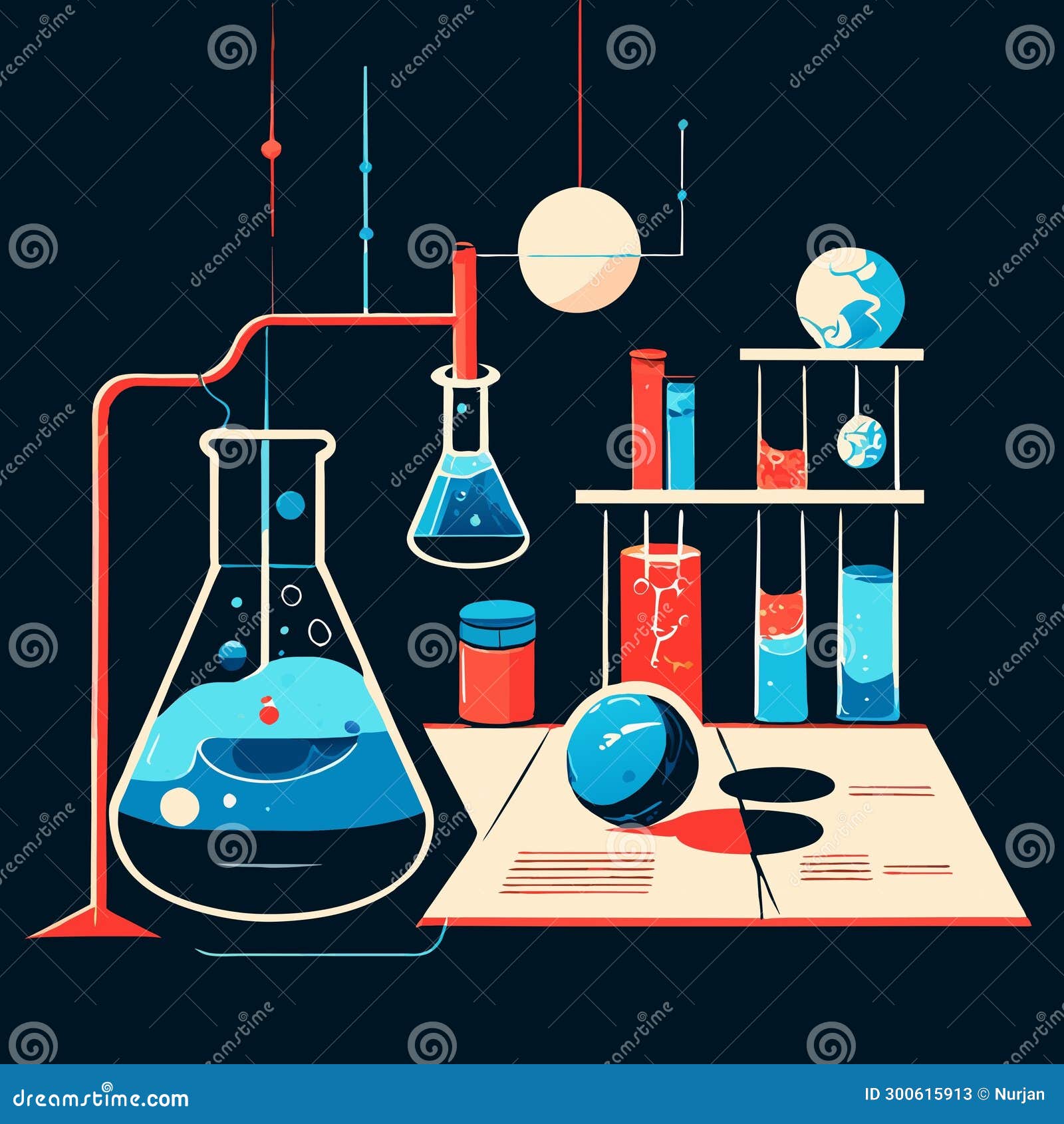 AI-generated Stylized Image of Science and Chemistry Laboratory ...