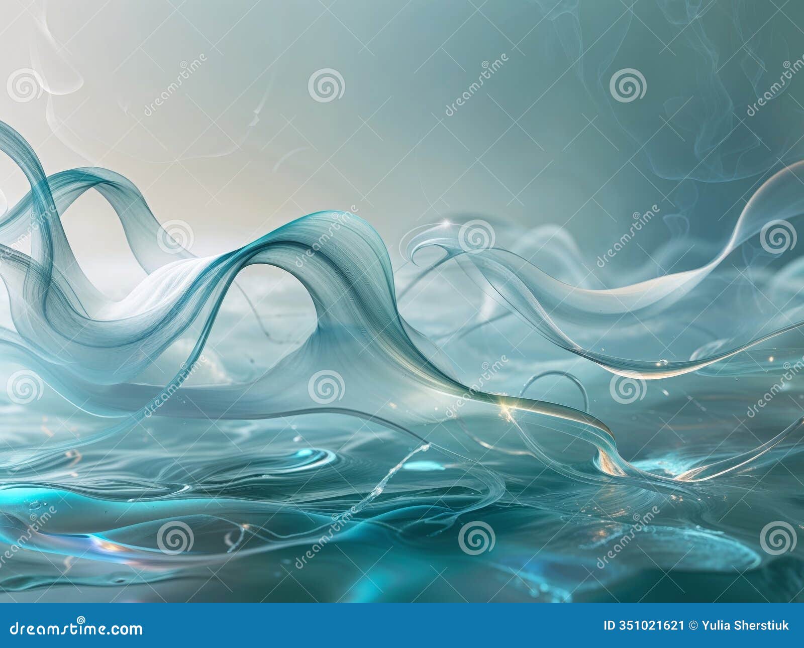 Subtle Flowing Ink with Gradient Tones in Water Background Stock ...