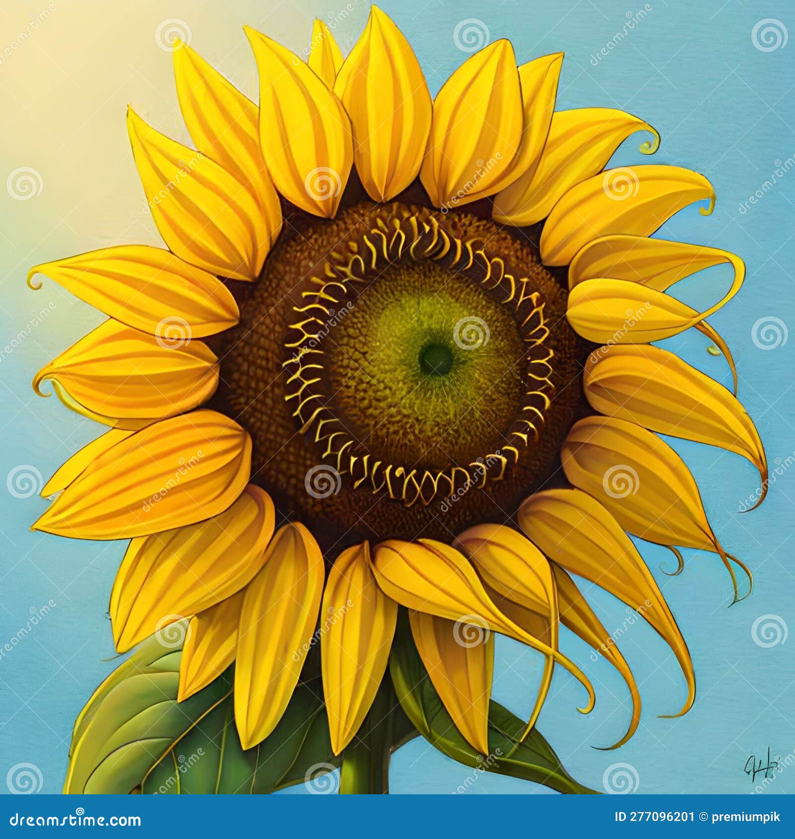 An AI-generated Sunflower Image Stock Illustration - Illustration of ...