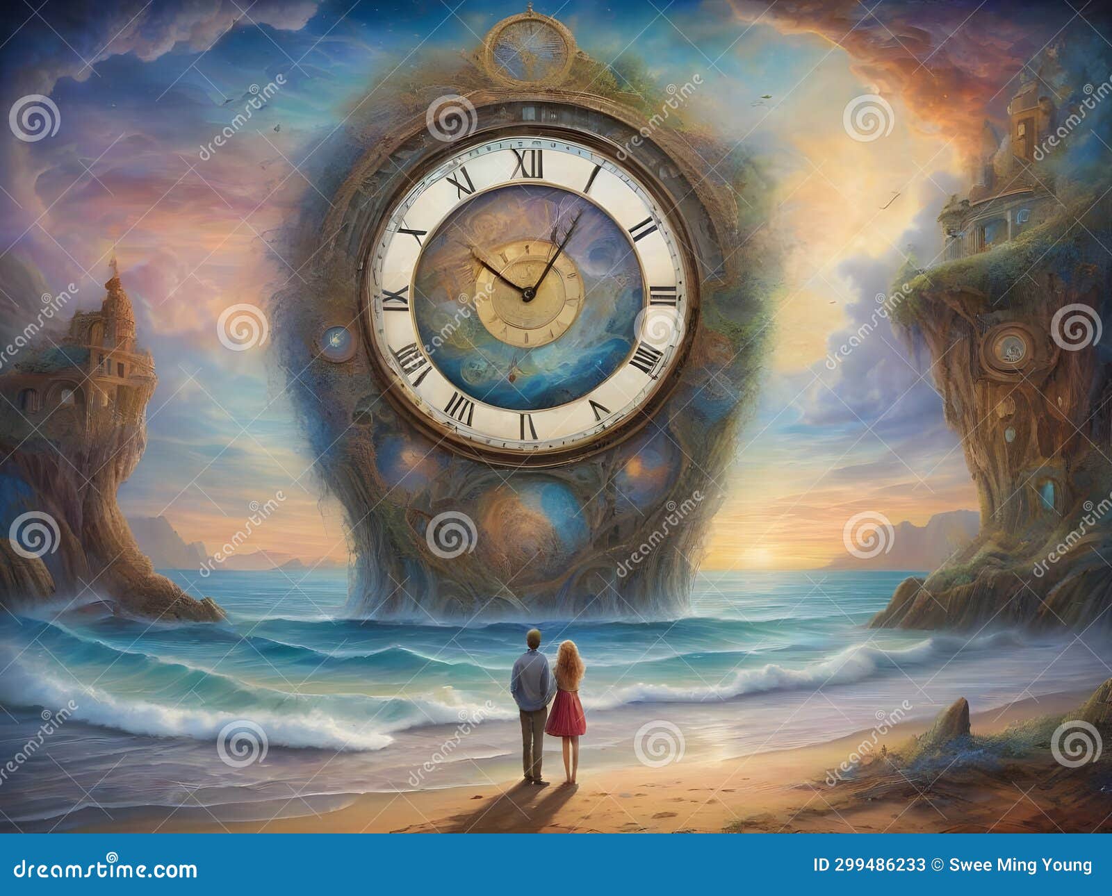 Image of Person Lost in Time,standing at Distance Looking Toward the ...