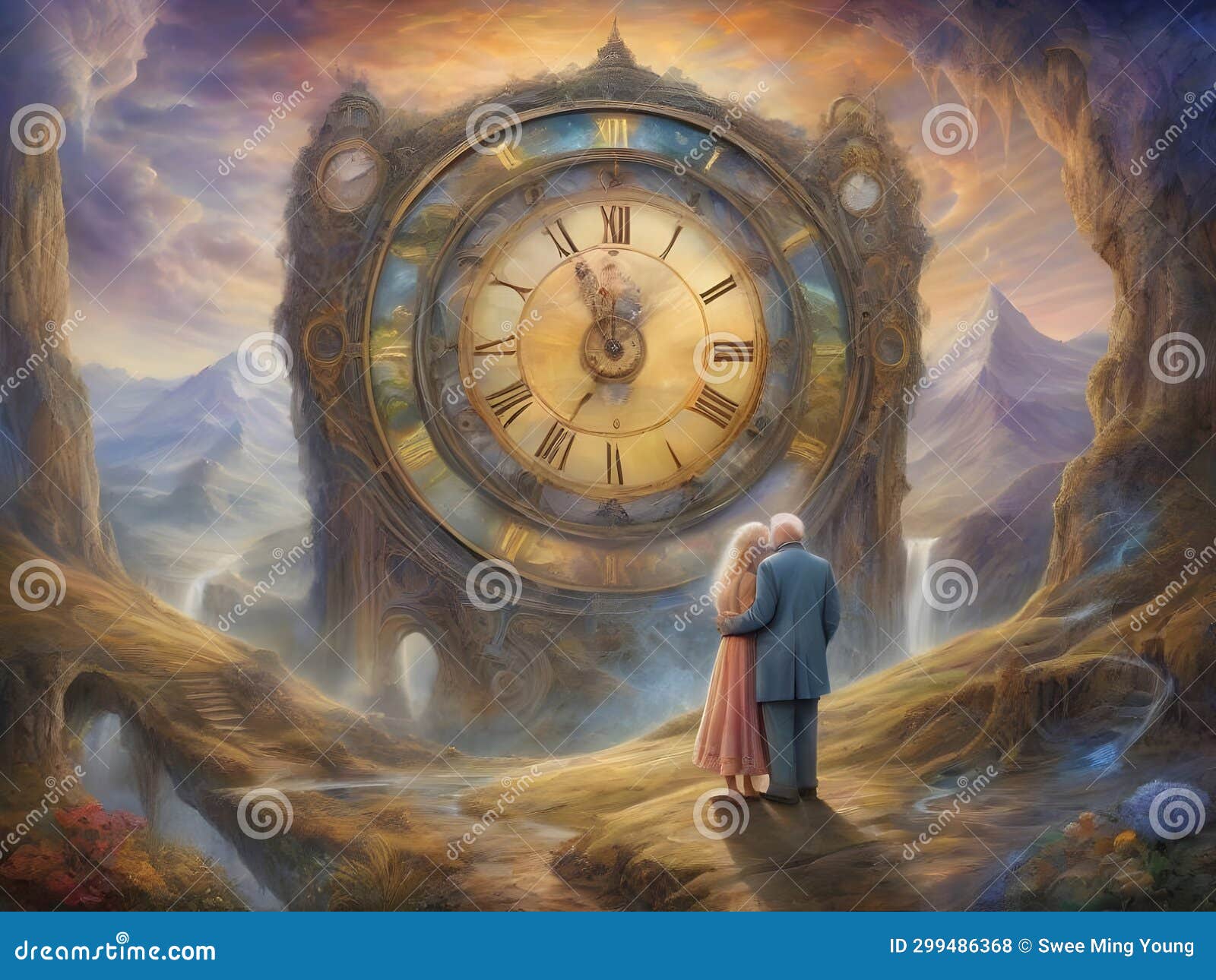 Image of Person Lost in Time,standing at Distance Looking Toward the ...