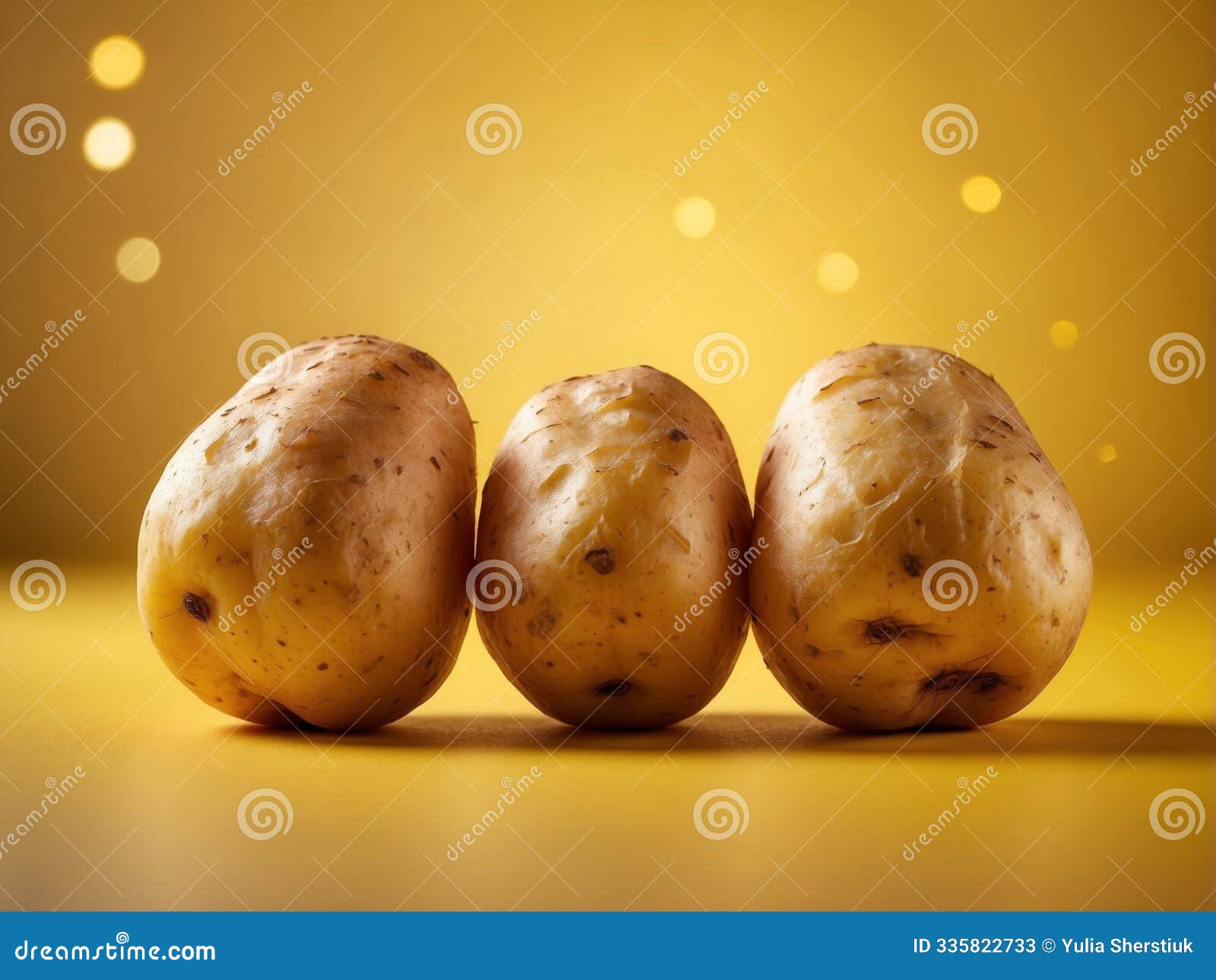 Three Potatoes And Jumbo Sized Corn, Full Nutritional Ingredients, On A ...