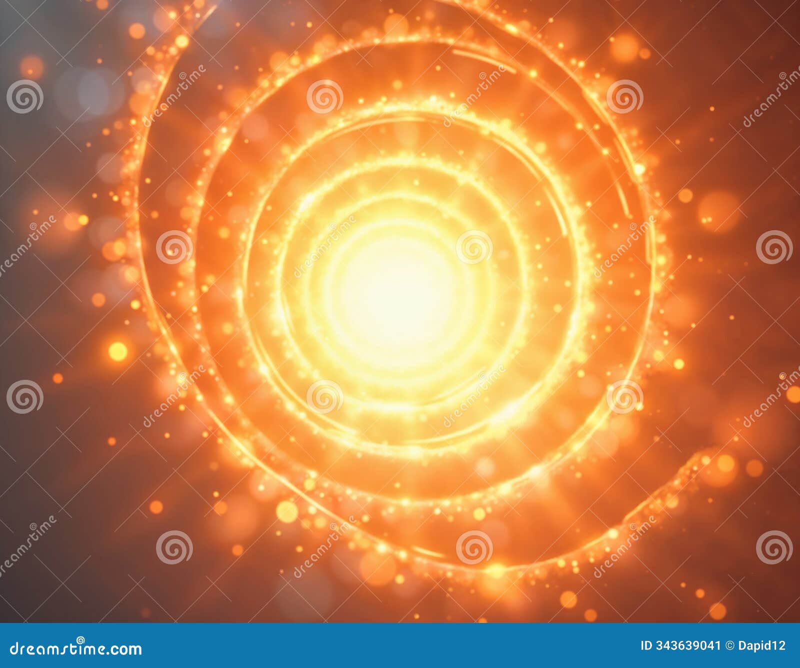 Vector of a Portal with Layers of Yellow Glowing Transparent Rings and ...
